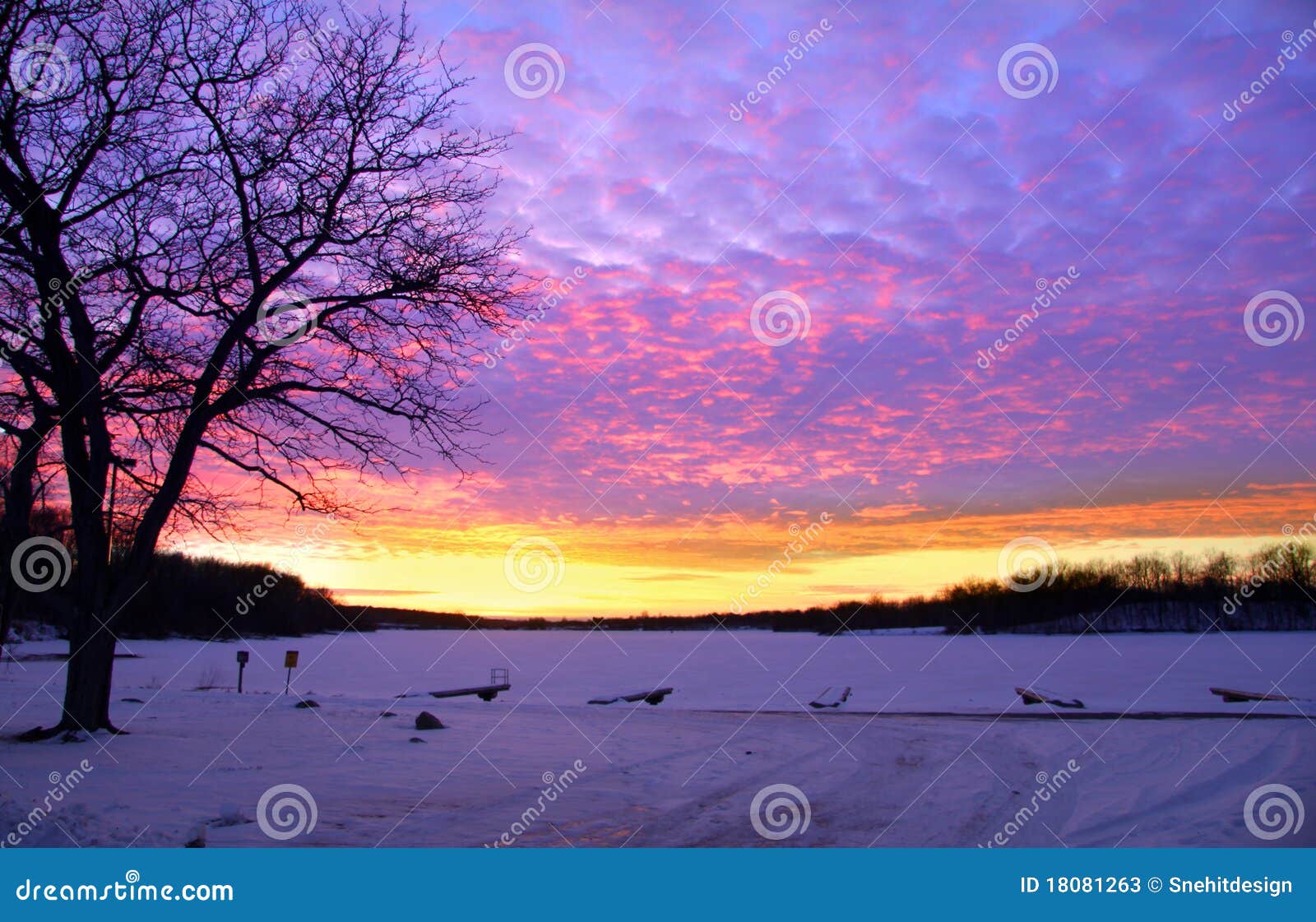 Sun set in winter time stock image. Image of scenic, season - 18081263