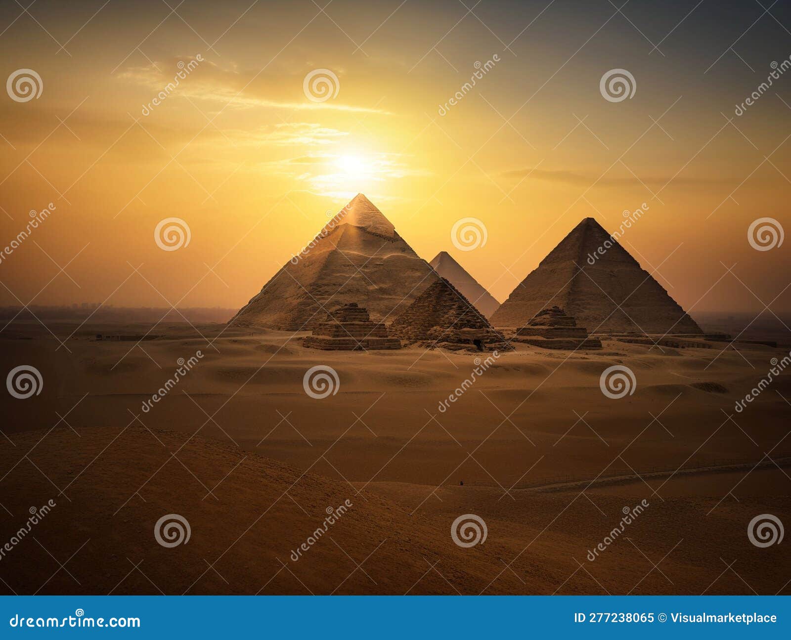 The Ancient Allure Of The Great Pyramids Royalty-Free Stock Photo ...