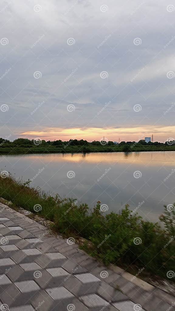 The Sun Sets at the End of March Stock Photo - Image of sets, march ...