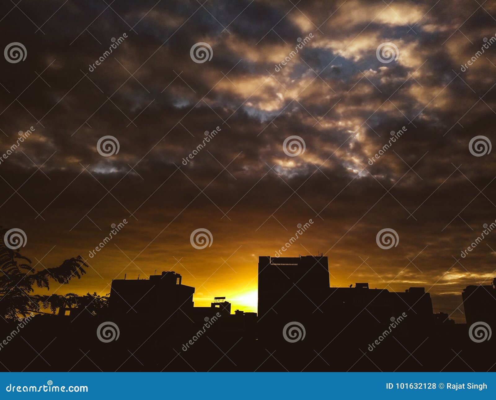 Sun set stock photo. Image of setting, building - 101632128