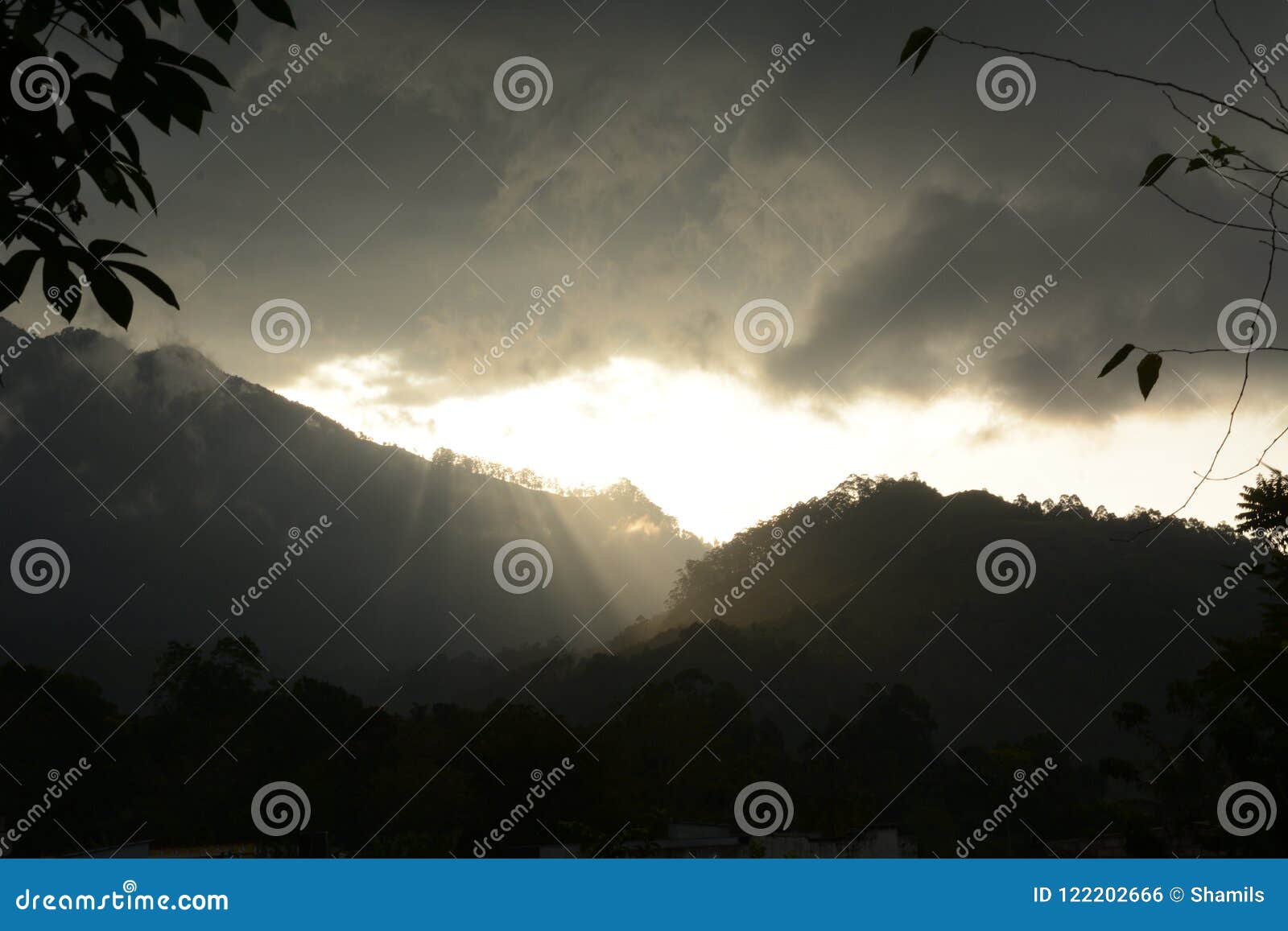 Sun-setting in a Cloudy Day Stock Photo - Image of cloudy, dusk: 122202666