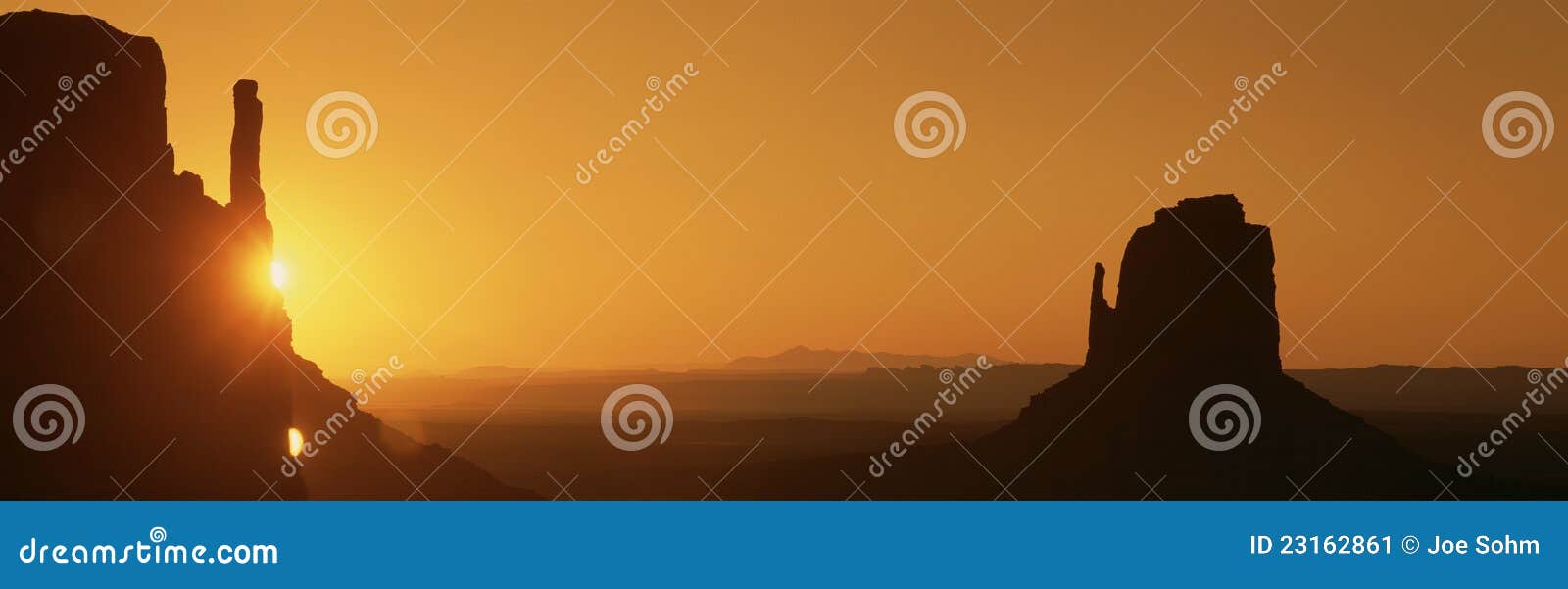 Sun Setting at Monument Valley, Stock Image - Image of arizona, travel ...