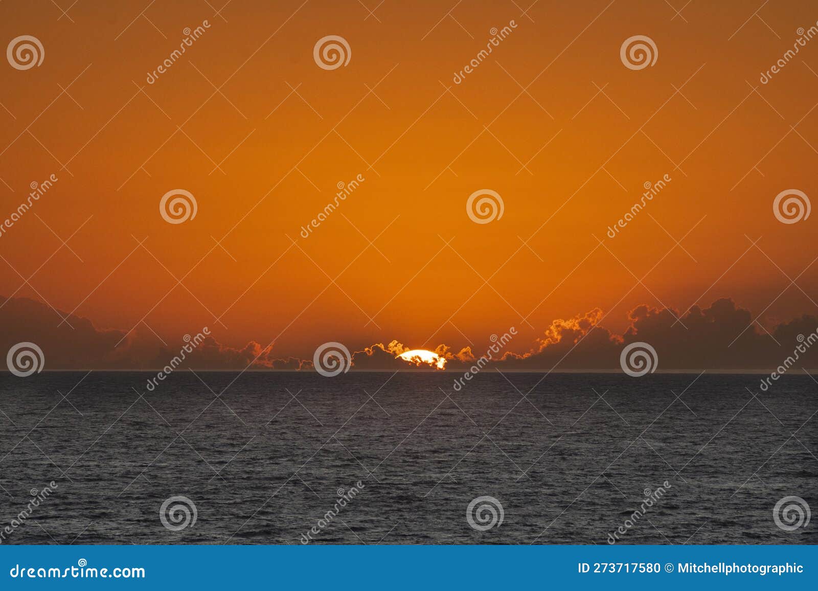 Sun Setting Over the Caribbean Sea Stock Photo - Image of travel ...