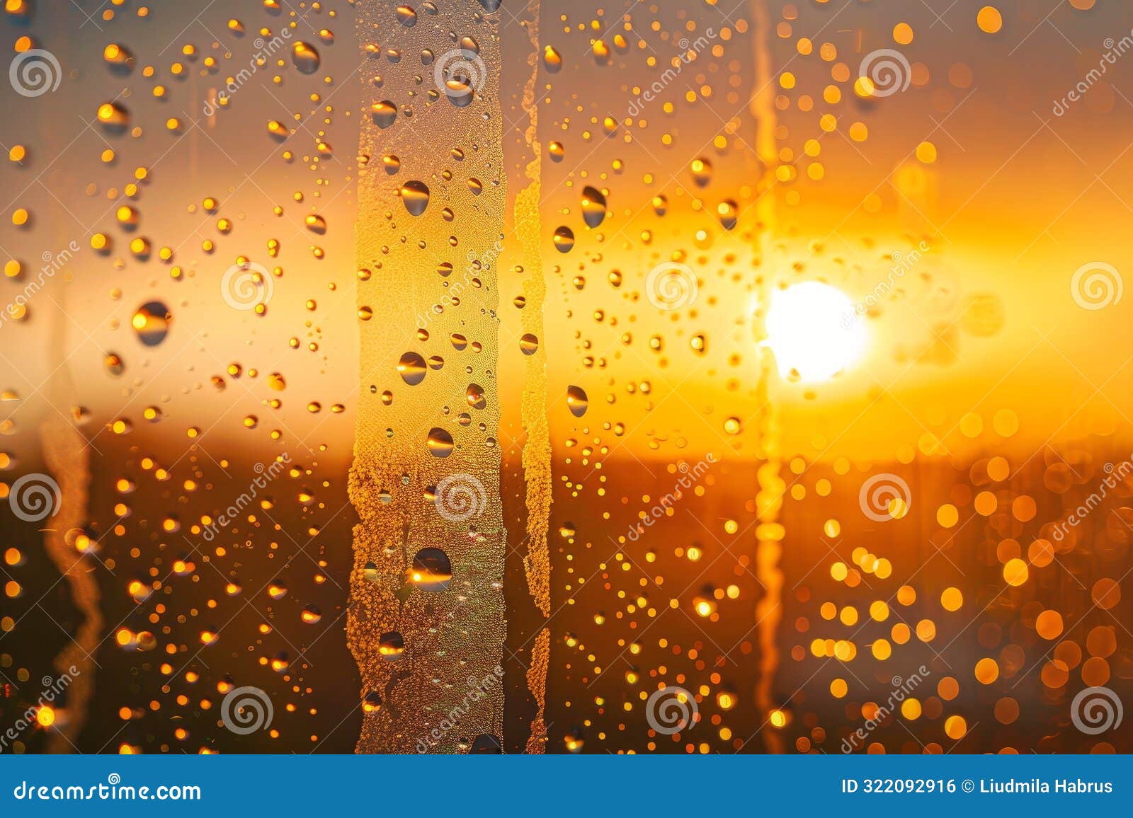The Sun is Setting and the Sky is Orange Stock Photo - Image of ...
