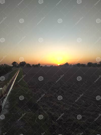 Sun setting Time stock image. Image of road, cloud, horizon - 183513371