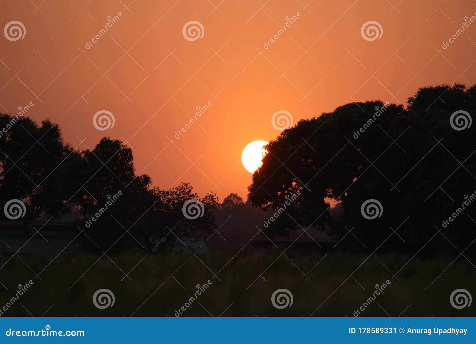 Sun setting in the west stock image. Image of morning - 178589331