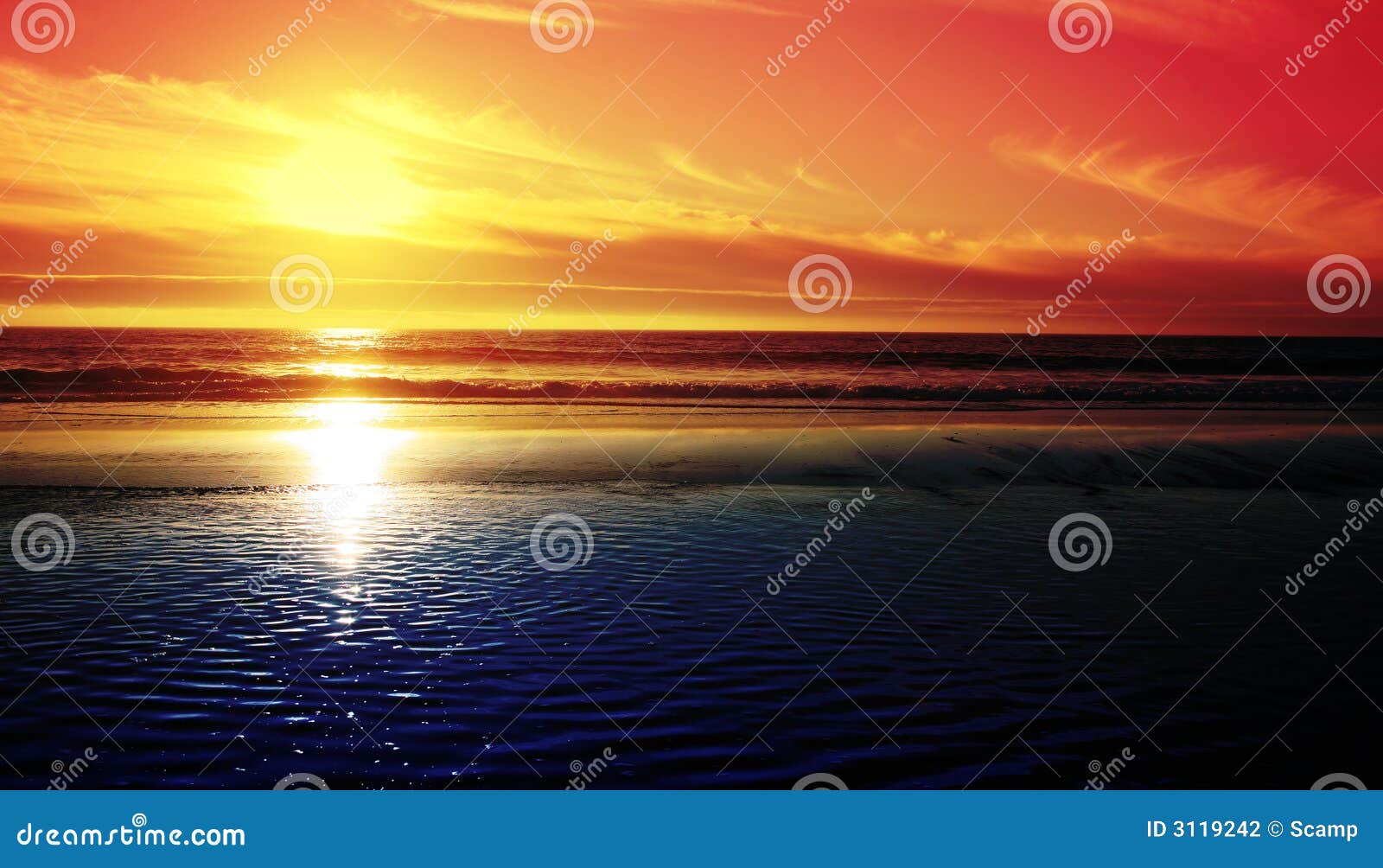 Sun Setting in the West stock photo. Image of magical - 3119242