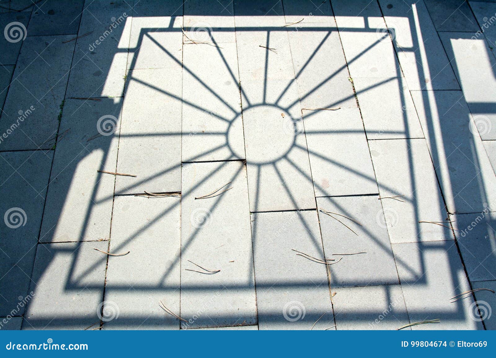 Sun, shadow of fence stock photo. Image of balck, wrought - 99804674