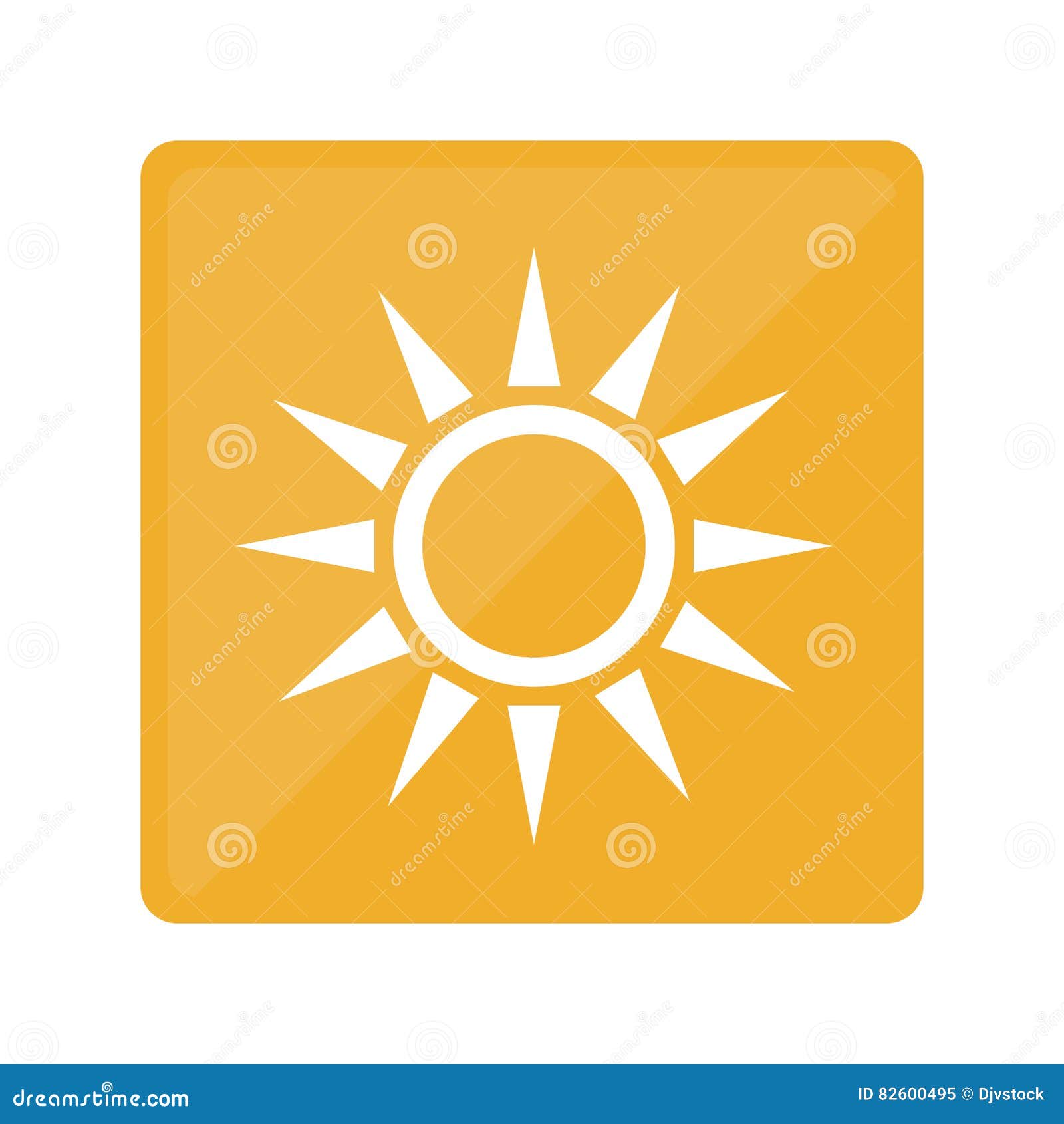 Sun shape icon stock illustration. Illustration of design - 82600495