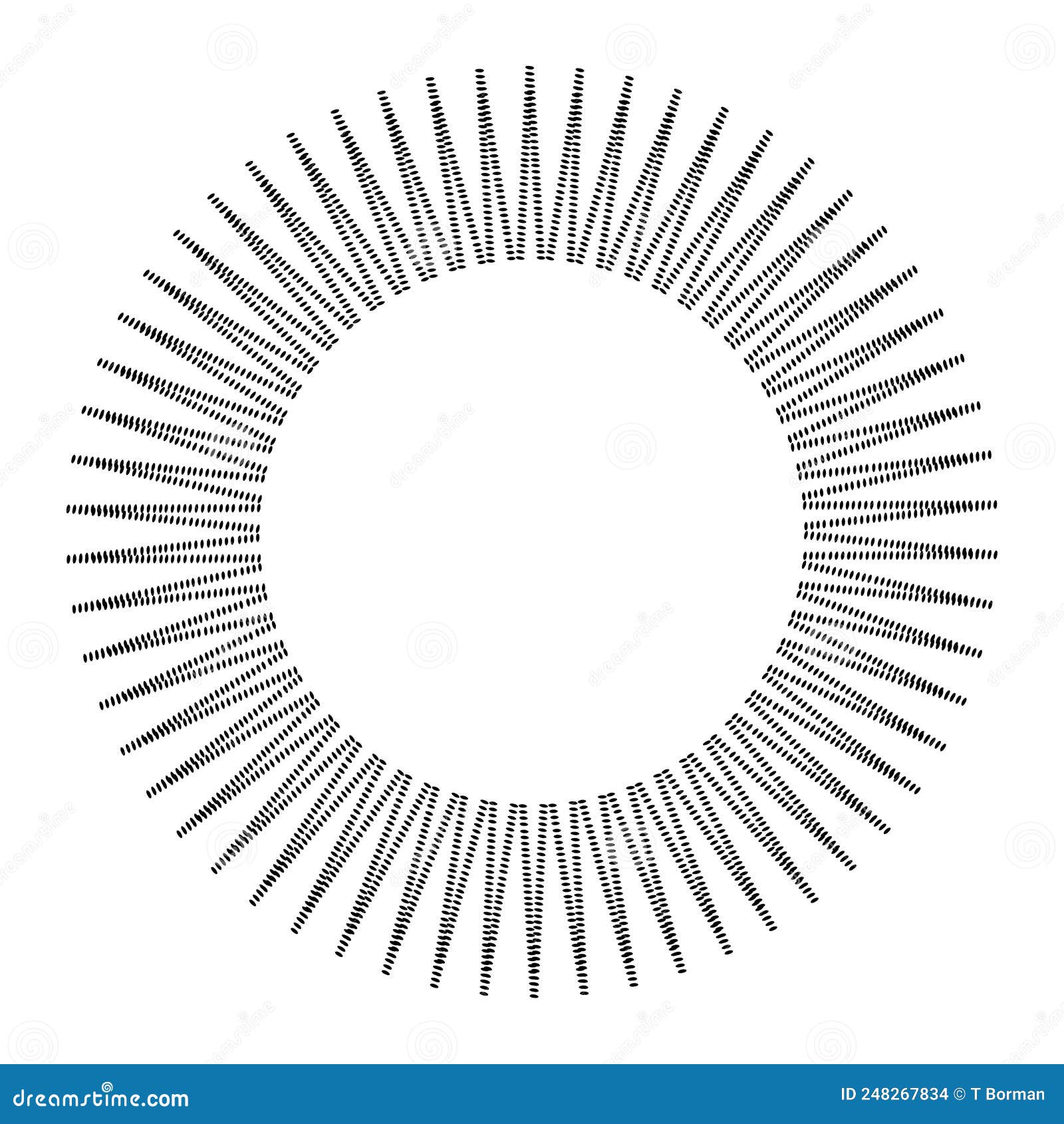 Sun Shaped Round Frame with Rays Isolated Vector Drawing Stock Vector ...