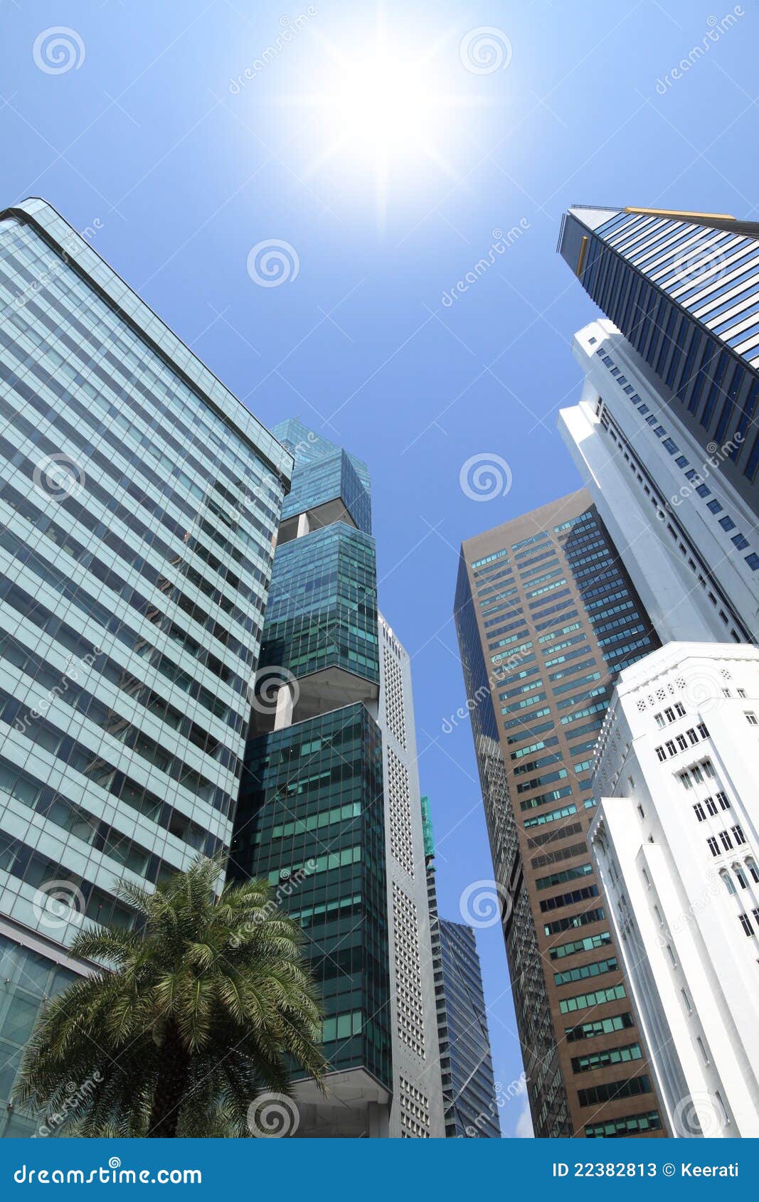 Sun shine above building stock image. Image of office - 22382813
