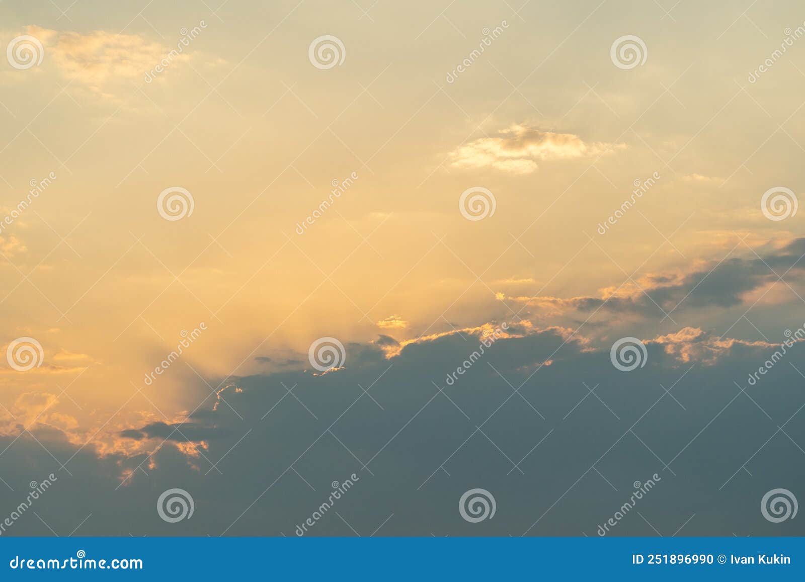 The Sun Shines from Behind a Large Cloud. Bright Sky Stock Photo ...