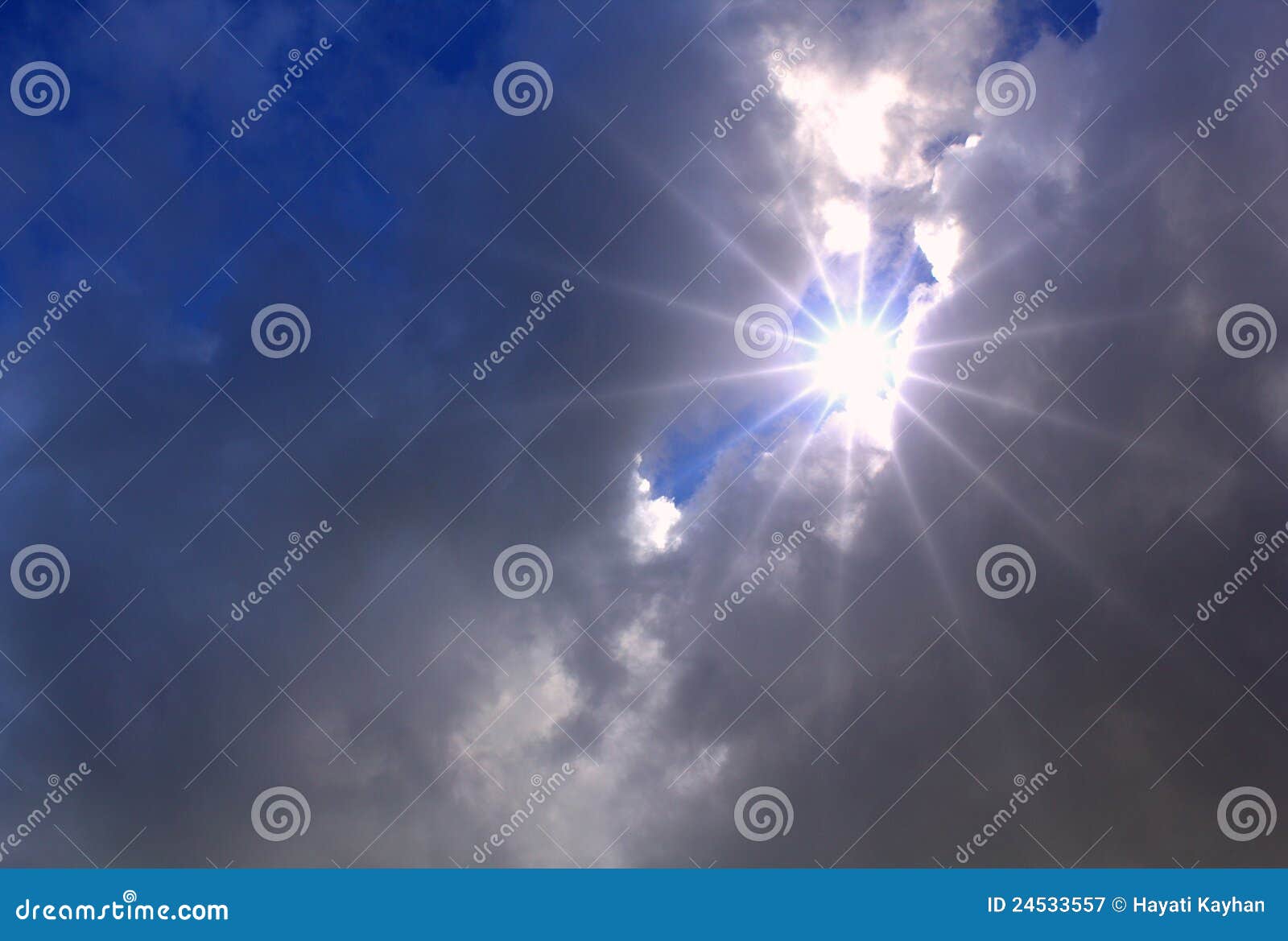 Sun shines and clouds stock image. Image of beam, outdoor - 24533557