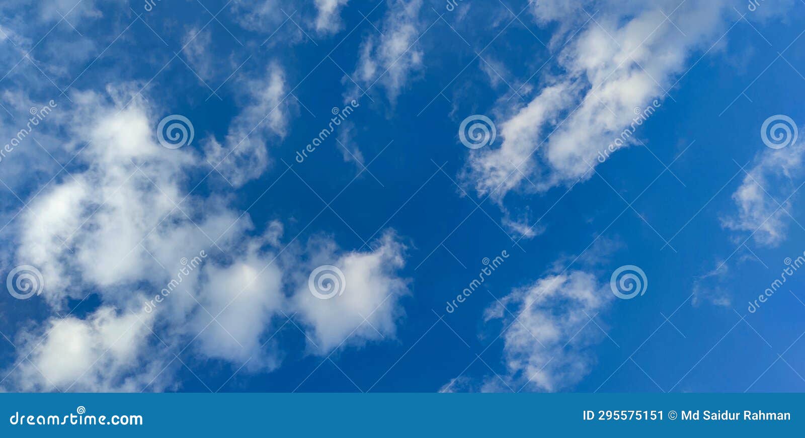 Blue Sky, White Cloud Time Lapse of Clouds in the Sky, the Sun Shines through the Clouds in this ...