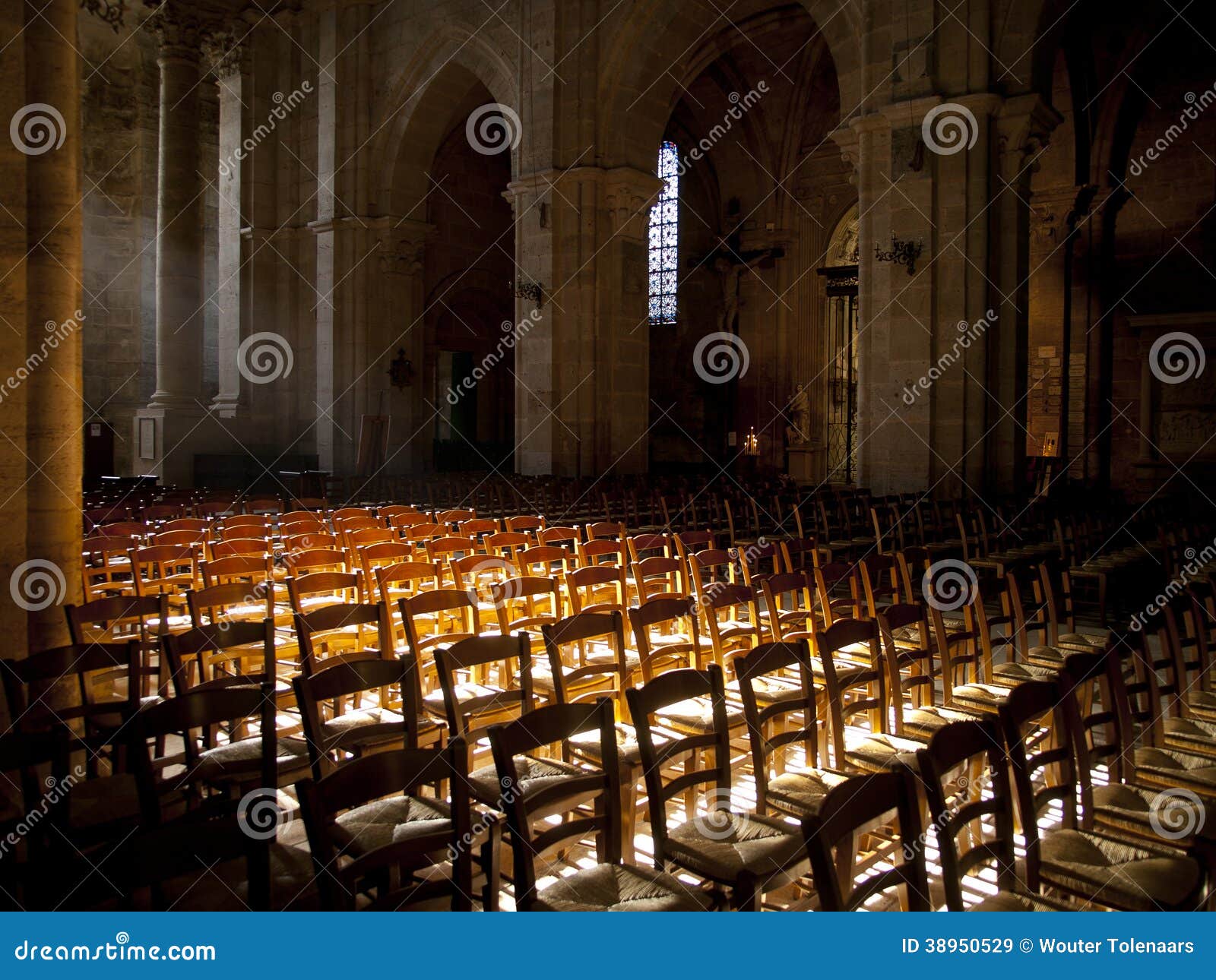 Sun shines inside a church editorial stock image. Image of indoor ...