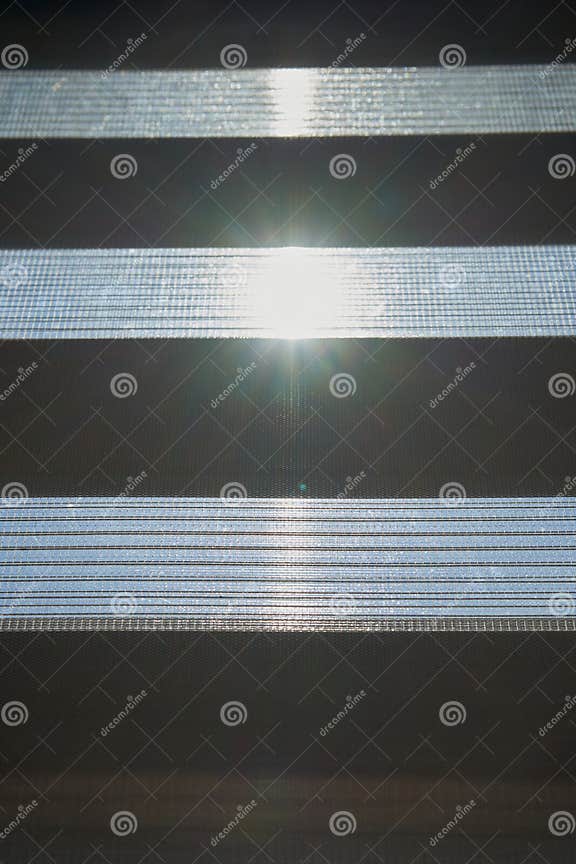Sun Shining through the Blinds, Window with Blinds and Rays of the Sun ...