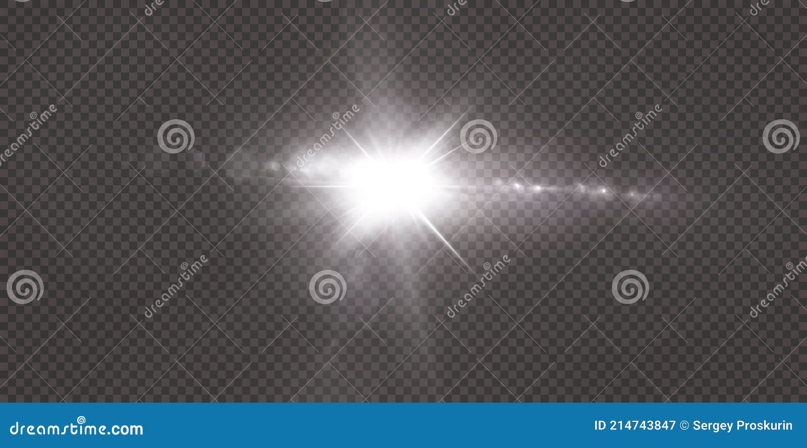 The Sun is Shining Bright Light Rays with Realistic Glare Stock ...