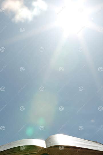 Sun shining on open book stock image. Image of outdoor - 14746695