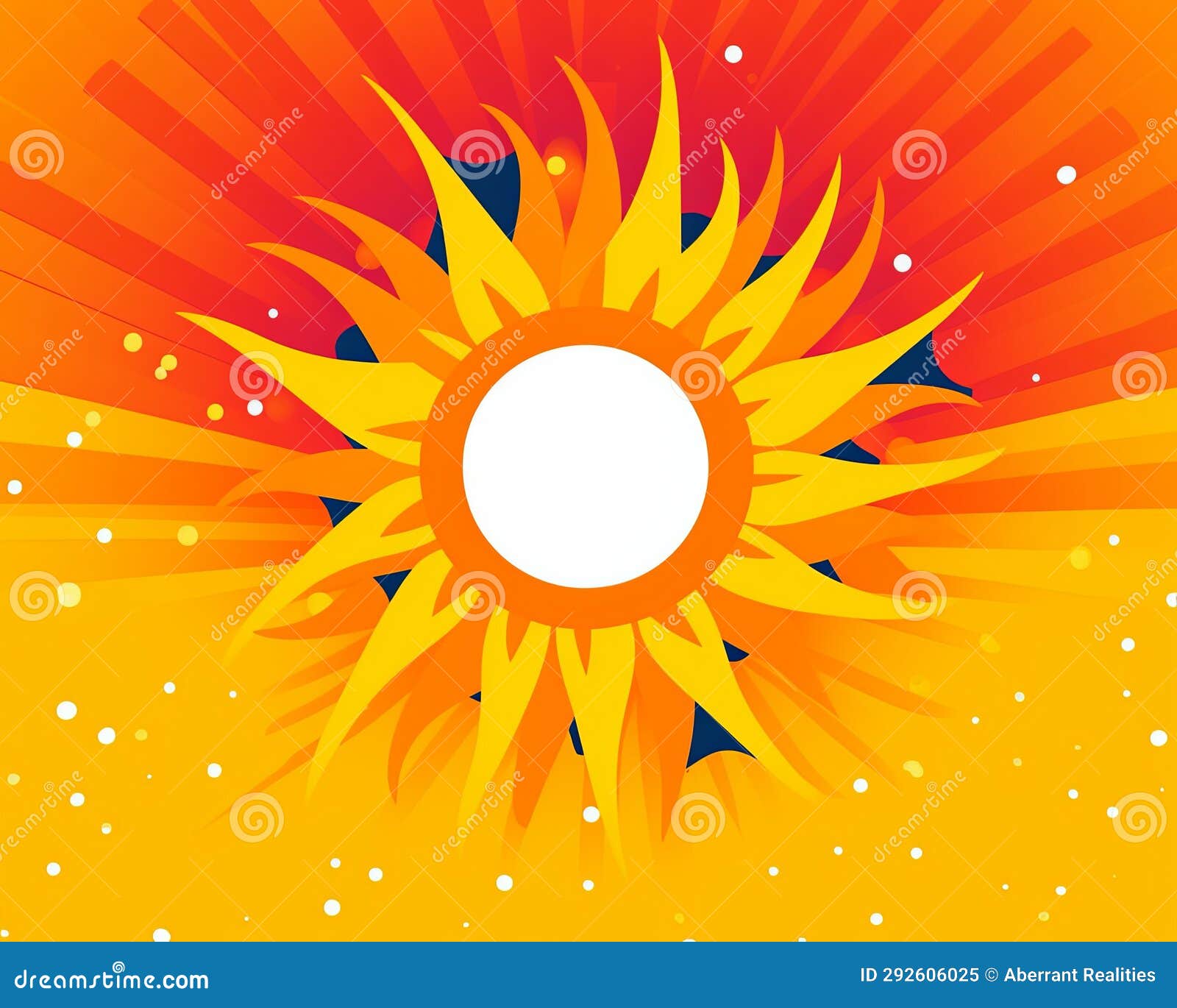 The Sun is Shining on an Orange and Yellow Background Stock ...