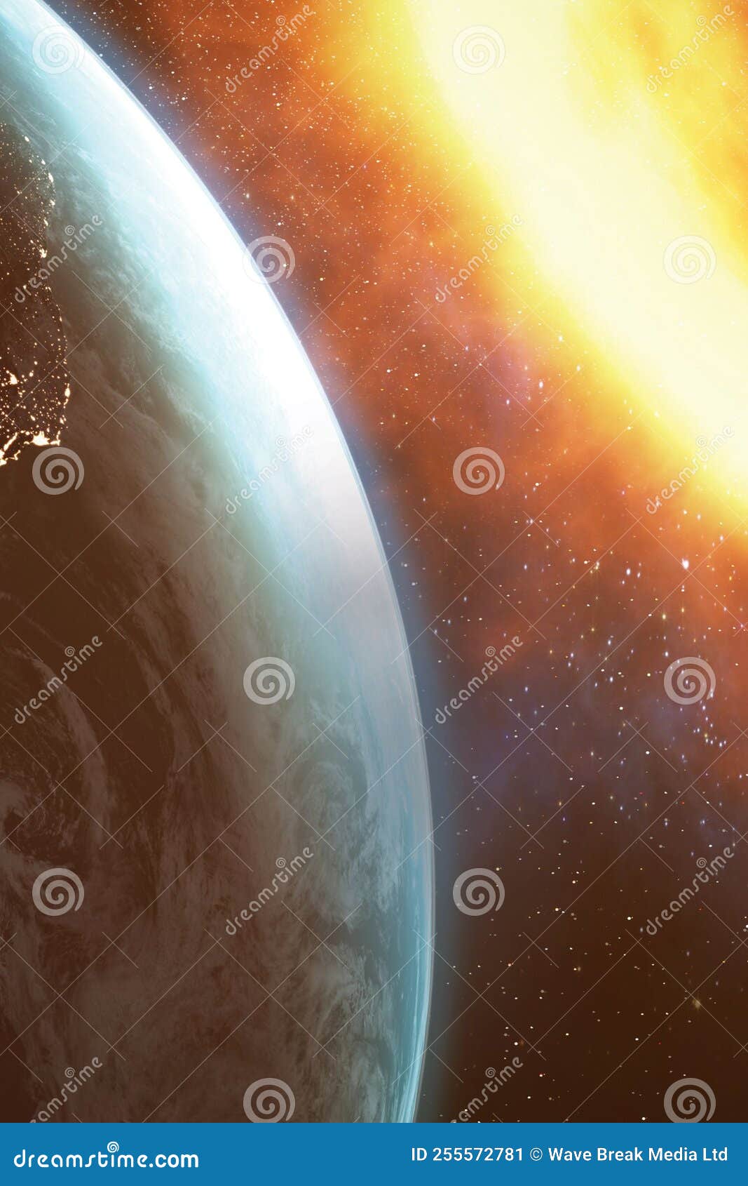 Sun Shining Over Planet Earth Stock Image - Image of outdoors ...