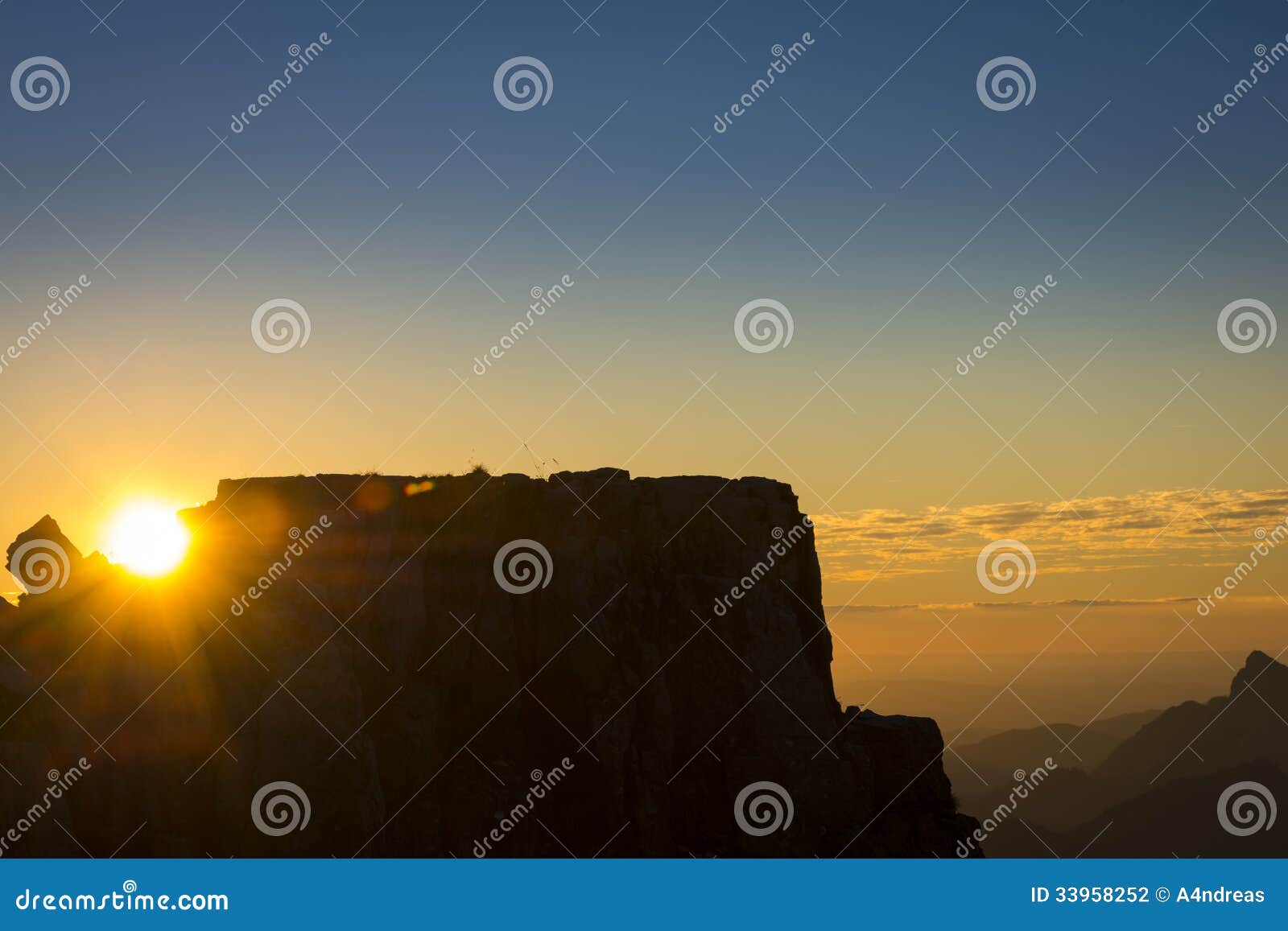 Sun shining between rocks stock photo. Image of outdoor - 33958252