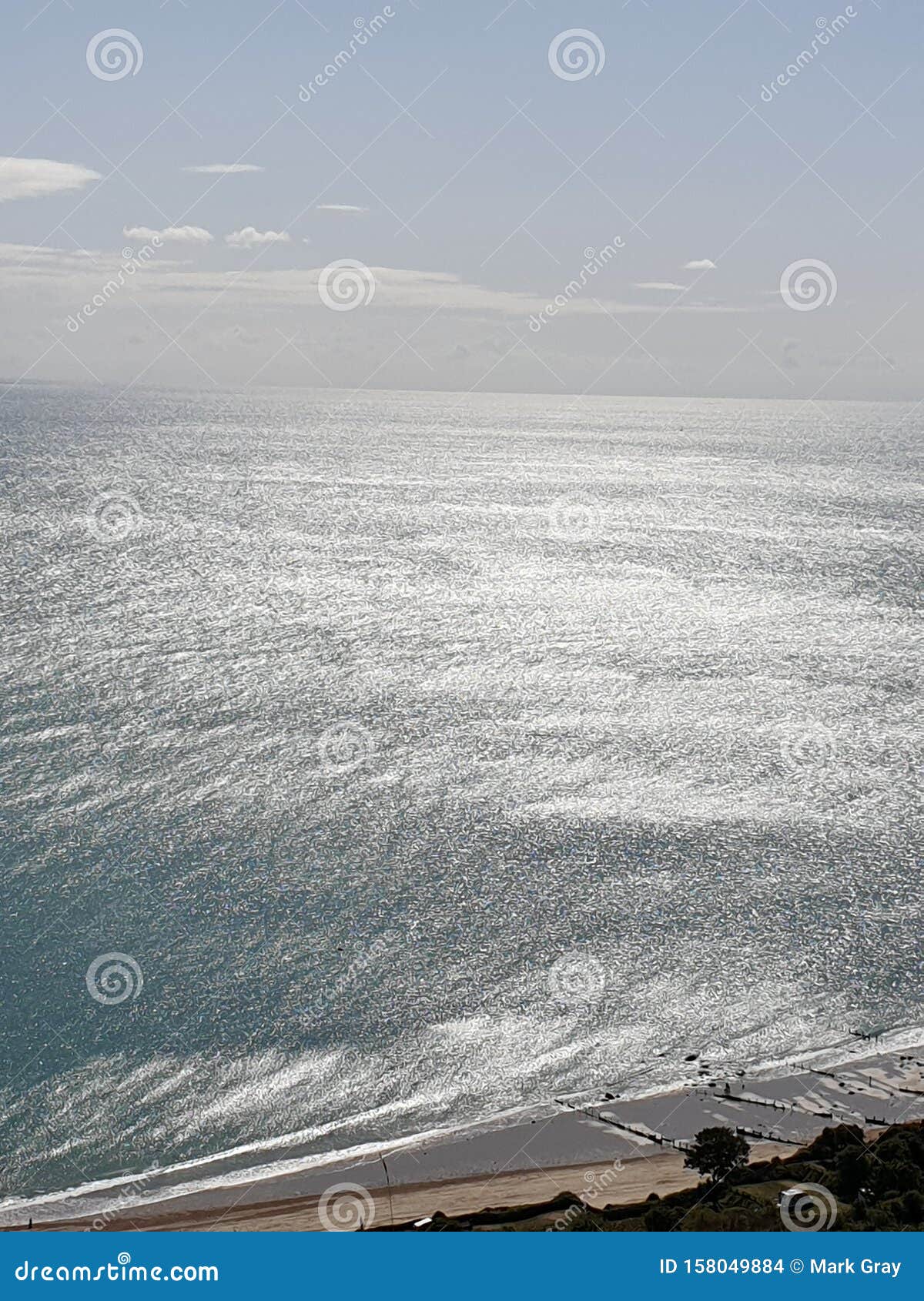 Sun on the Sea stock photo. Image of ocean, water, beach - 158049884