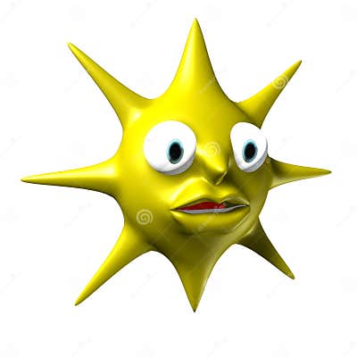 Sun shocked stock illustration. Illustration of render - 7169262