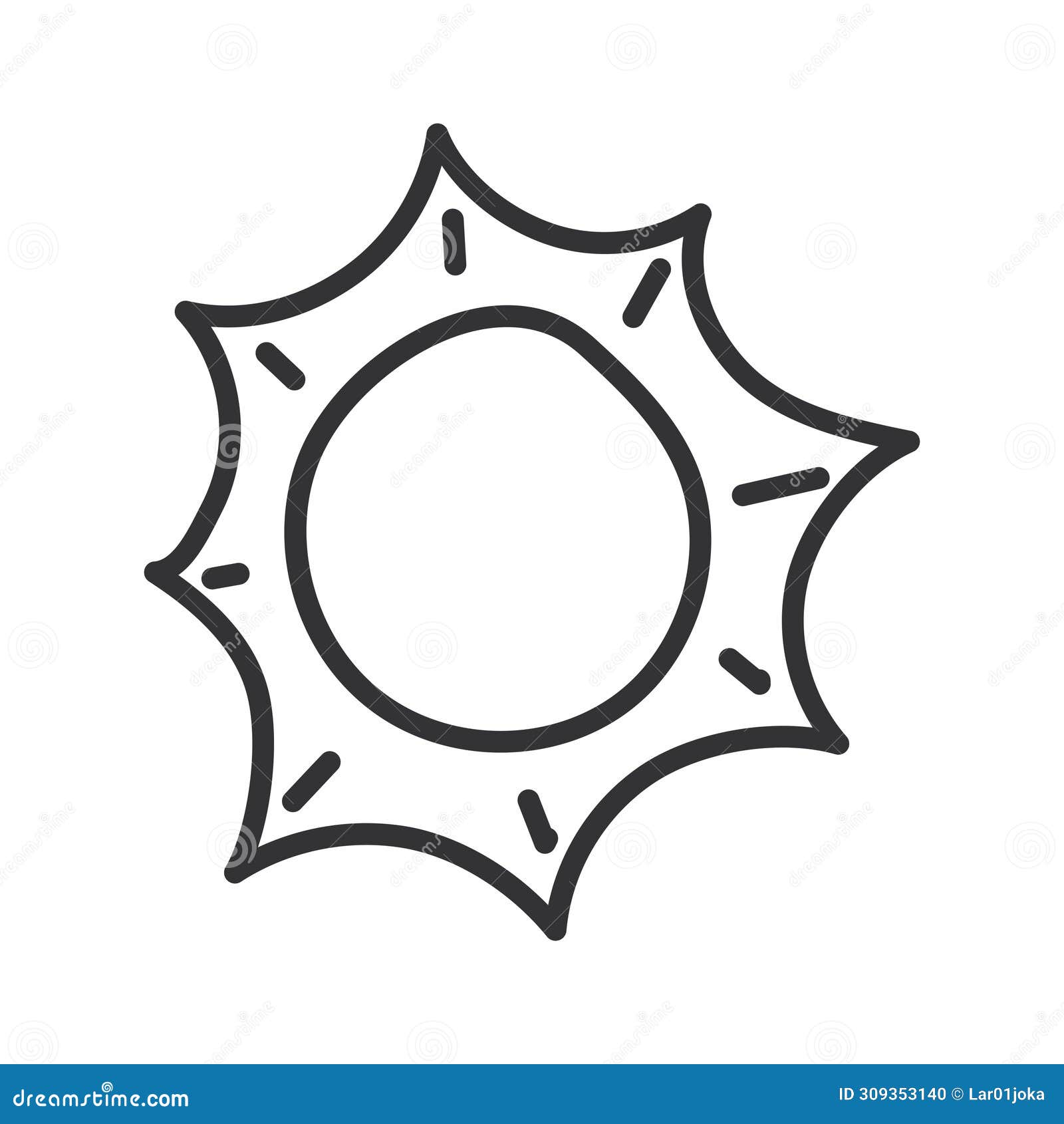 Sun Sketch Icon Hand Draw Vector Stock Illustration - Illustration of ...