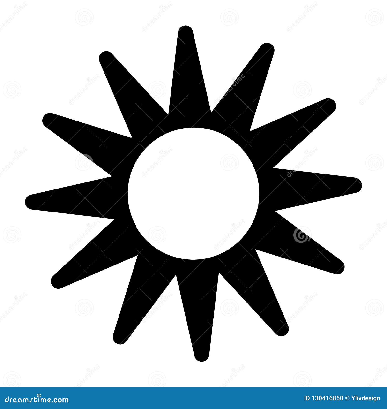 Sun in the Sky Icon, Simple Style Stock Vector - Illustration of nice ...