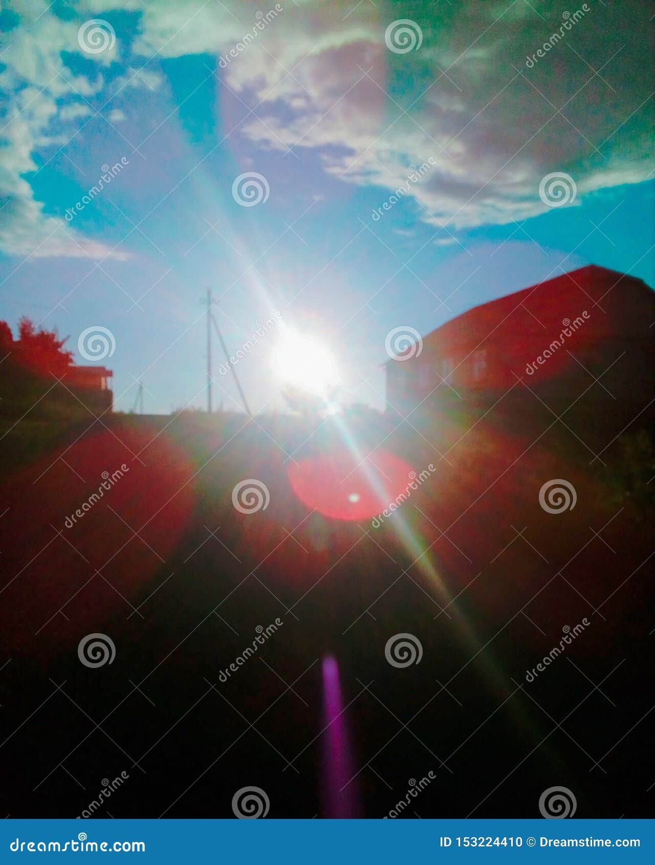 Sun stock photo. Image of nature, shine, beautiful - 153224410