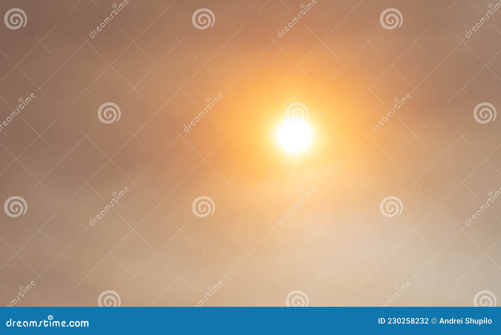 The Sun in the Sky in the Smoke from the Fire. Stock Photo - Image of ...