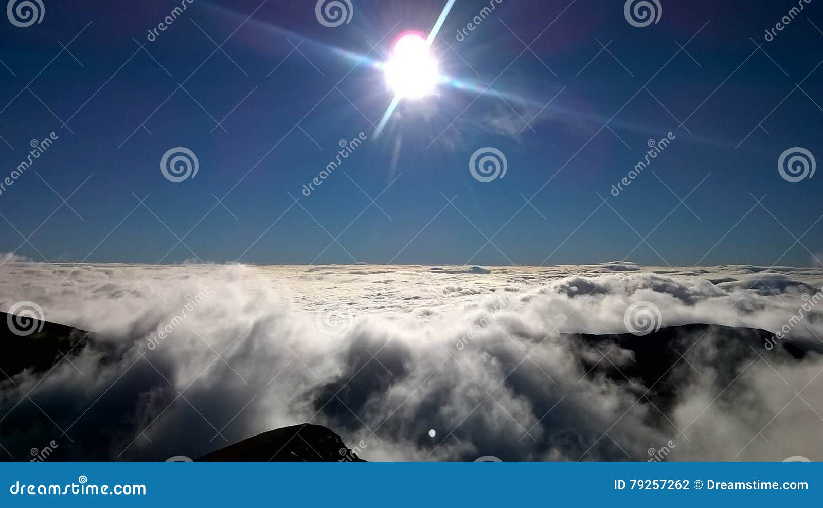 The Sun and the Sky at Sunrise in the Solstice Air Stock Photo - Image ...