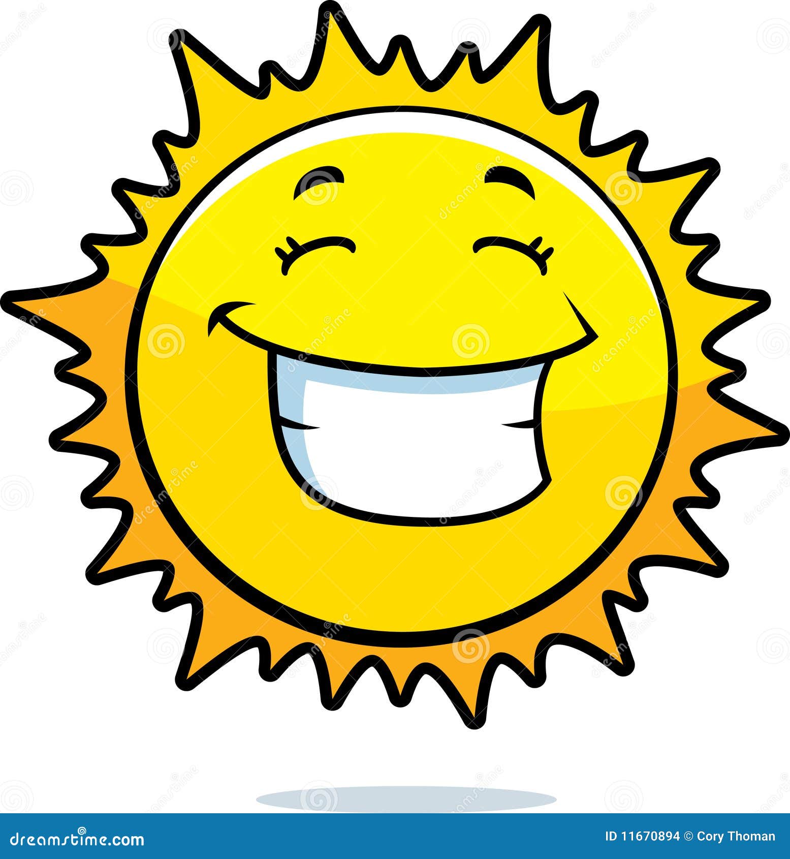 Sun Smiling stock vector. Illustration of summer, smiling - 11670894