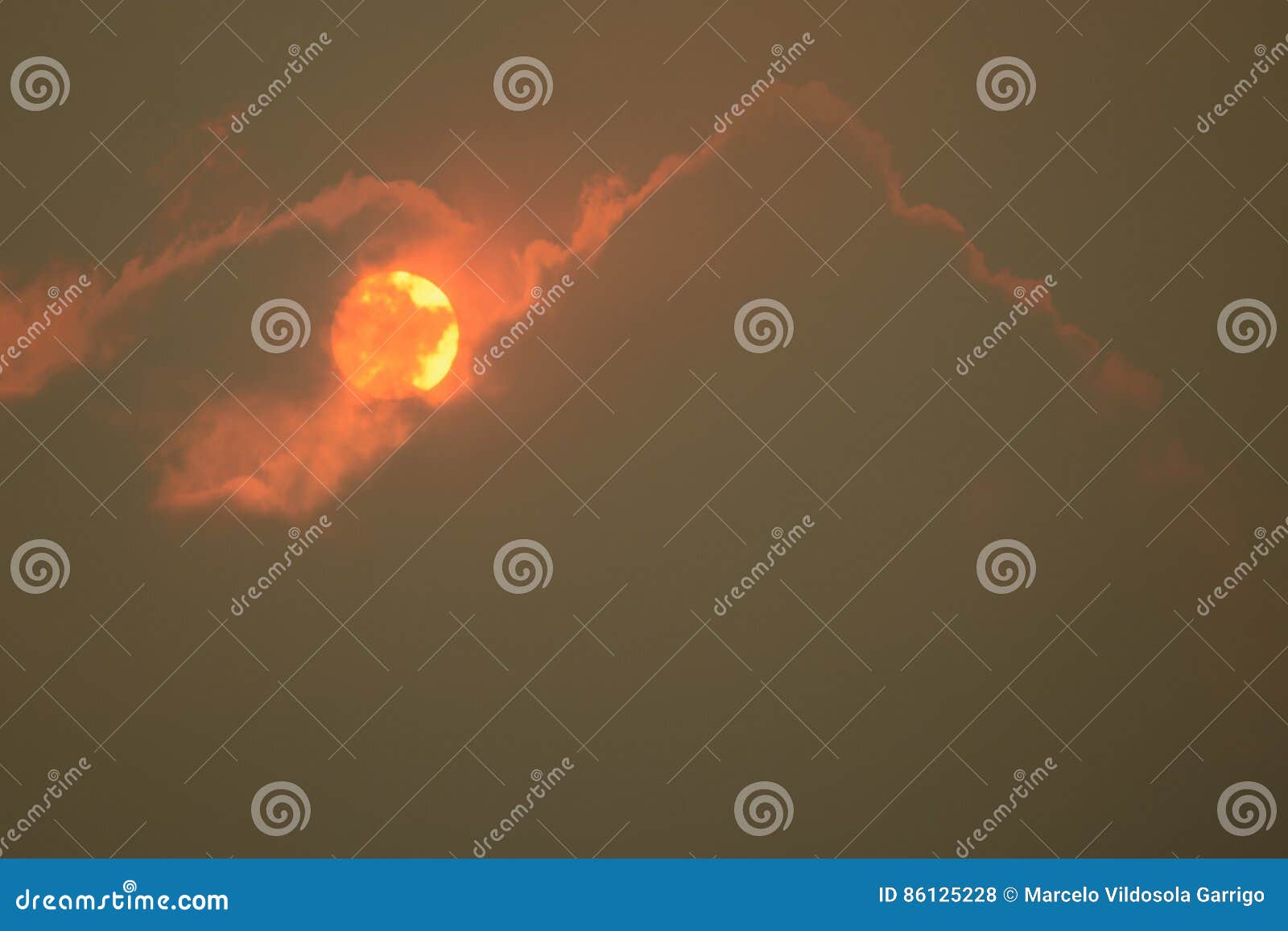 Sun smoke and clouds stock photo. Image of clouds, smoky - 86125228