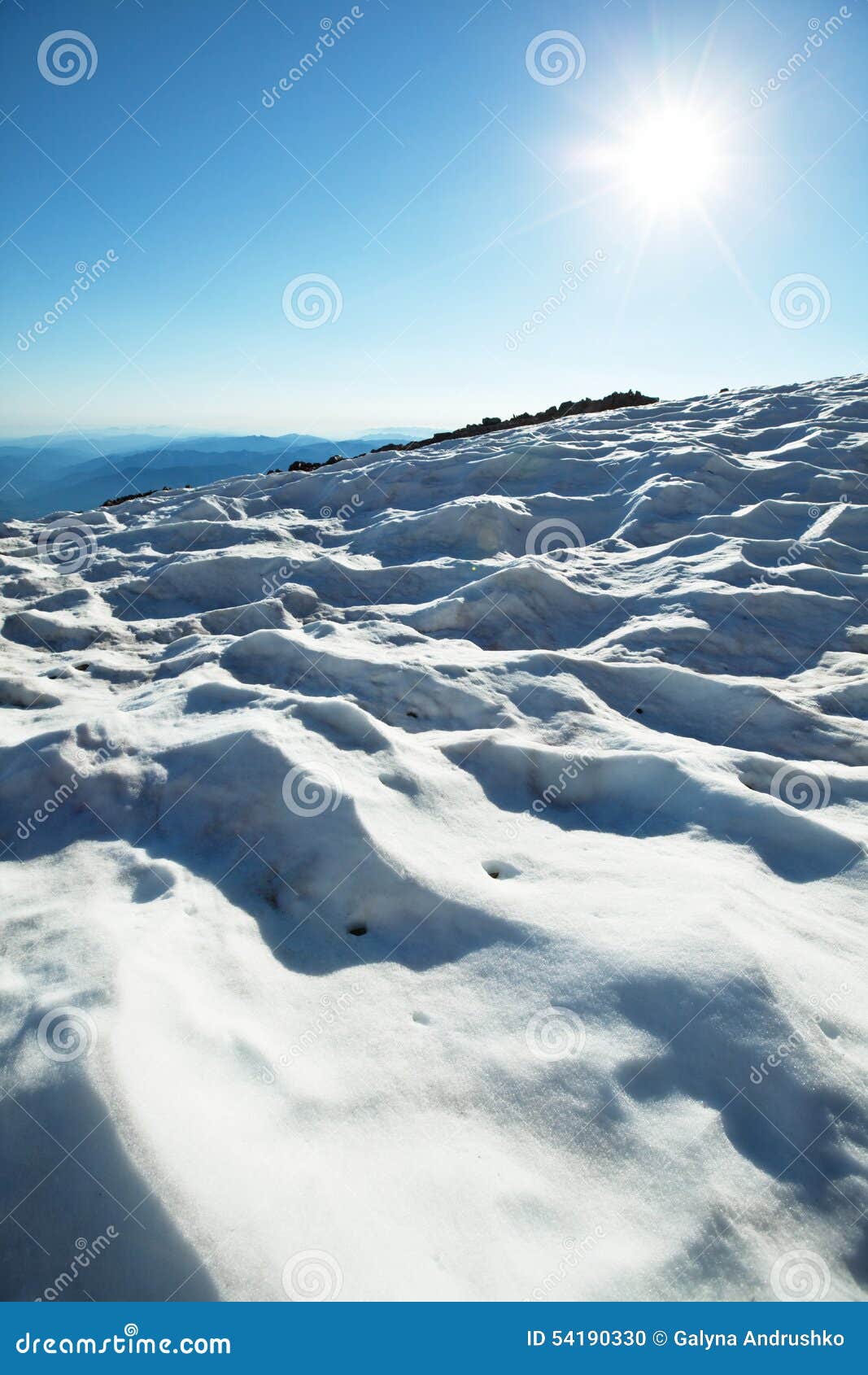 Sun and snow stock photo. Image of blue, winter, holiday - 54190330