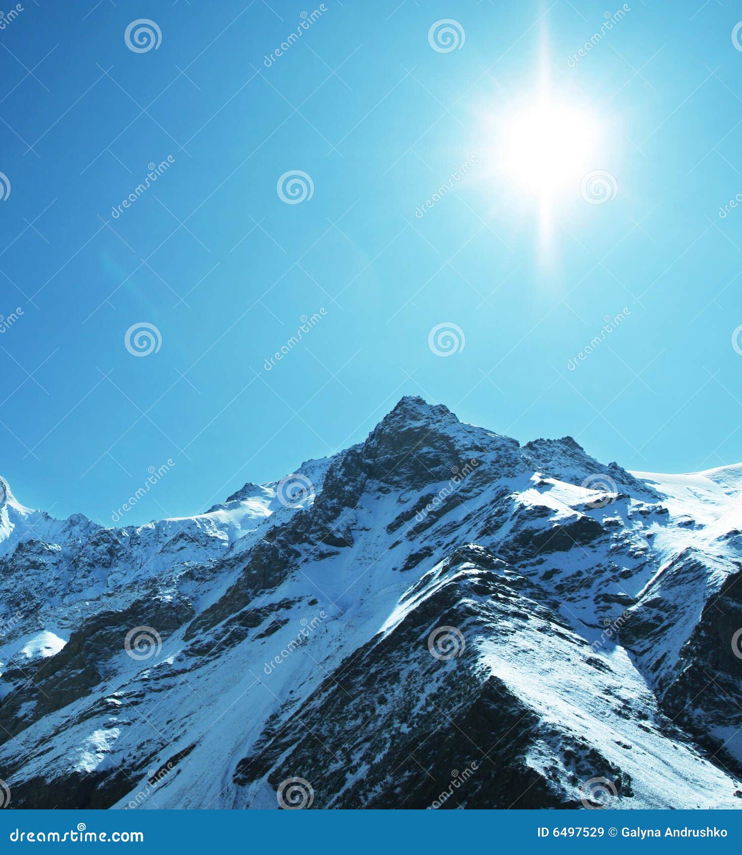 Sun and snow stock image. Image of crystal, december, winter - 6497529