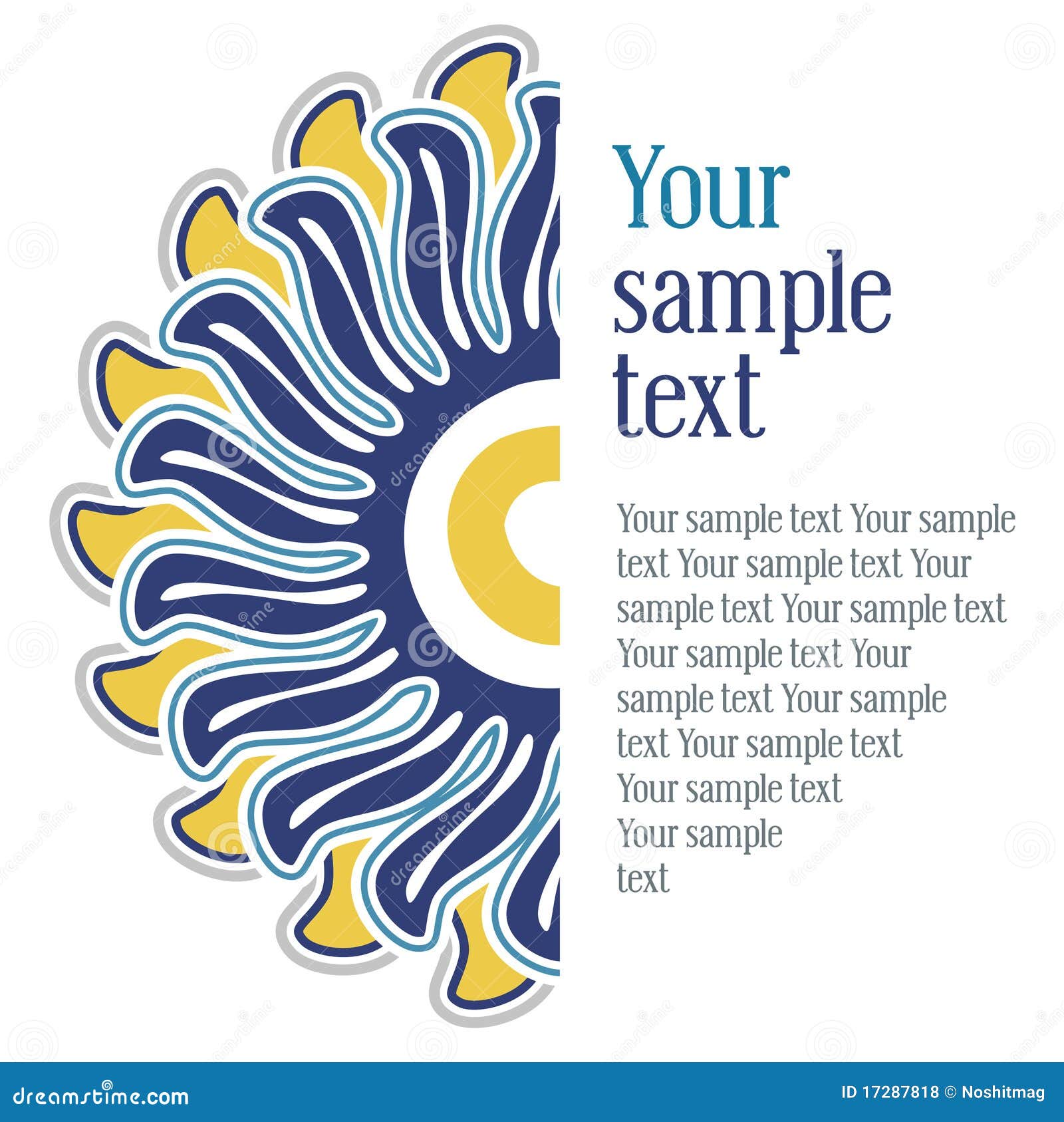 Sun snow symbol stock vector. Illustration of classical - 17287818