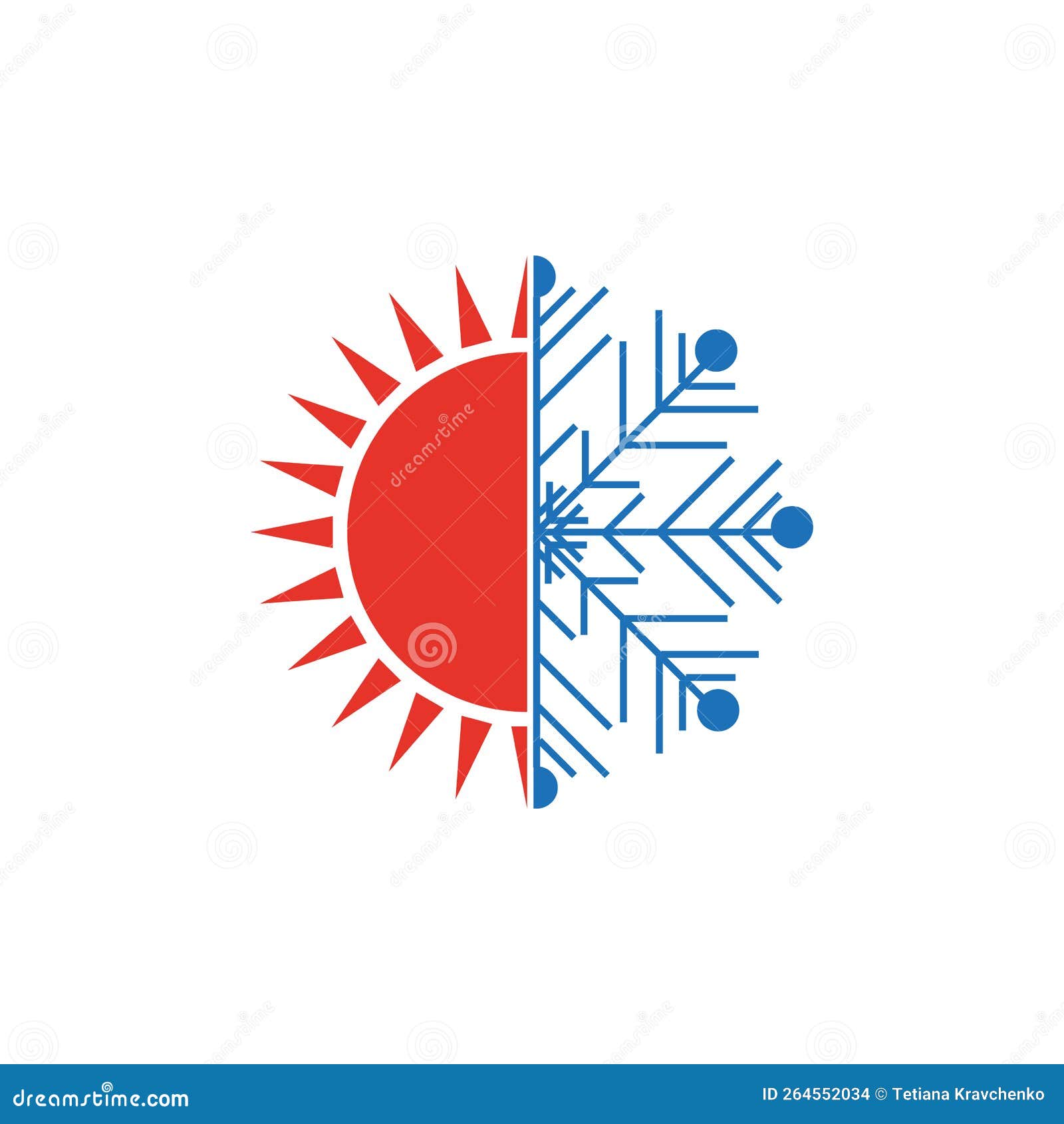 The Sun Snowflake. Vector Illustration. Stock Image Stock Vector ...