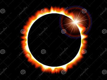 Sun Solar Eclipse stock illustration. Illustration of explosion - 3480012
