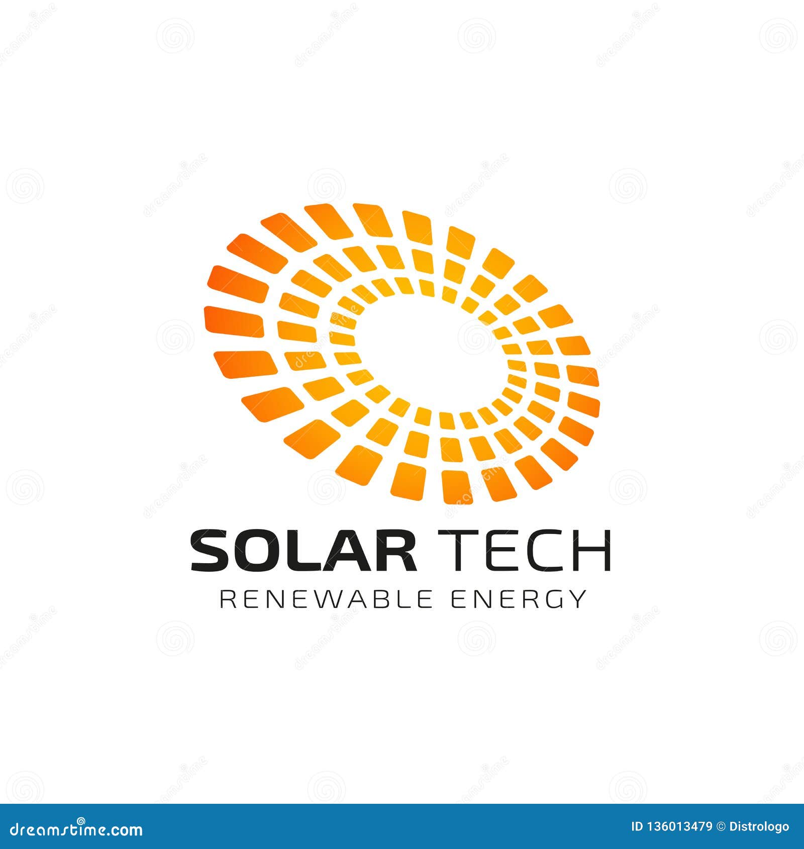 Sun Solar Energy Logo Design Template. Solar Tech Logo Design Stock ...