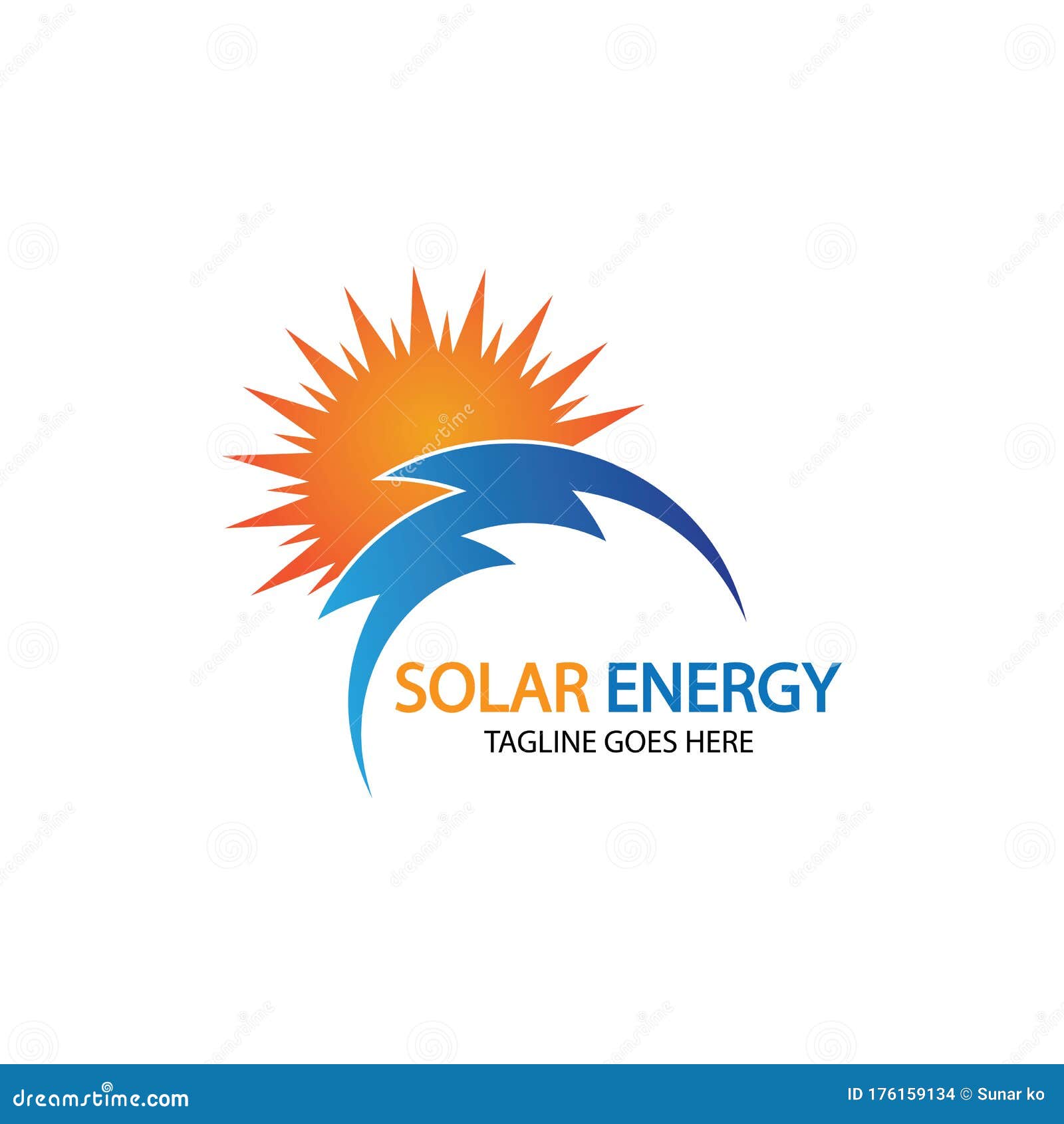 Sun Solar Energy Logo Design Template. Solar Tech Logo Designsv Stock ...