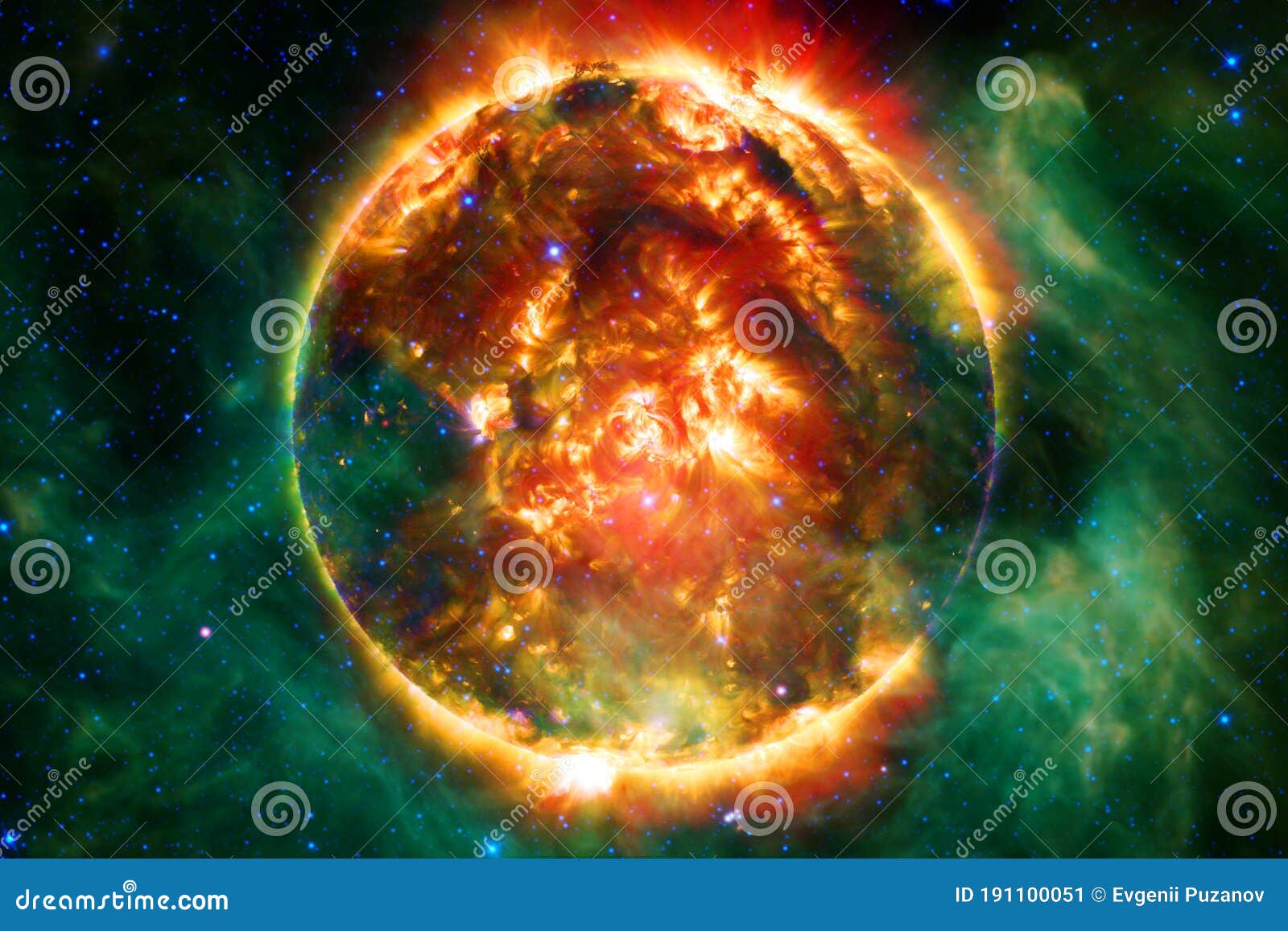 Sun. Solar System. Elements of this Image Furnished by NASA Stock Image ...
