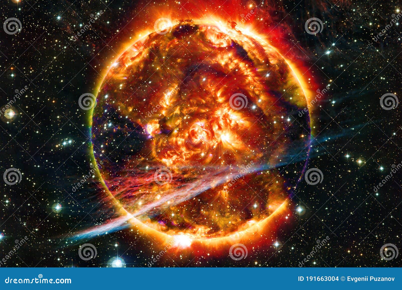 Sun. Solar System. Elements of this Image Furnished by NASA Editorial ...
