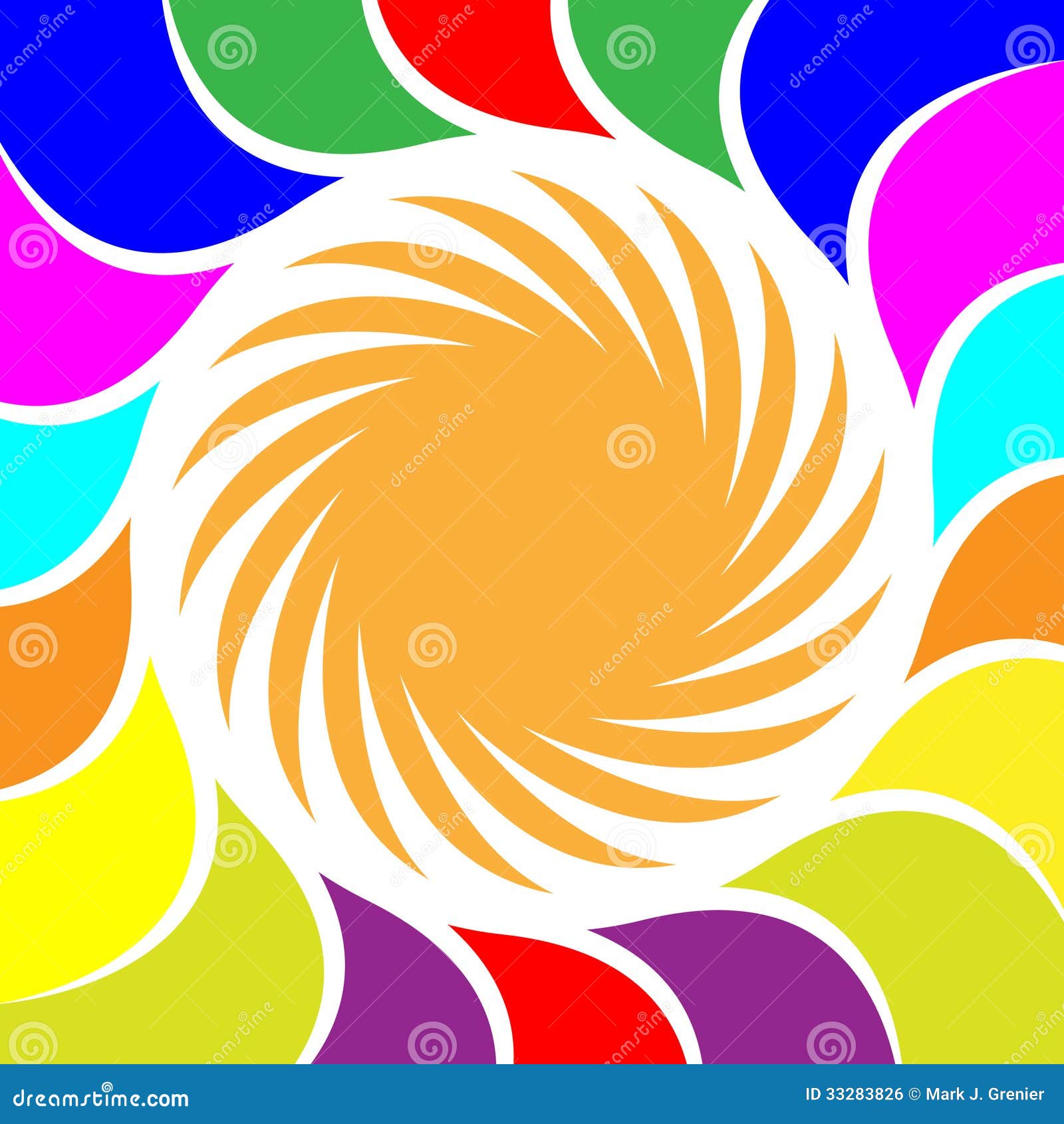 Sun Splash stock vector. Illustration of background, yellow - 33283826