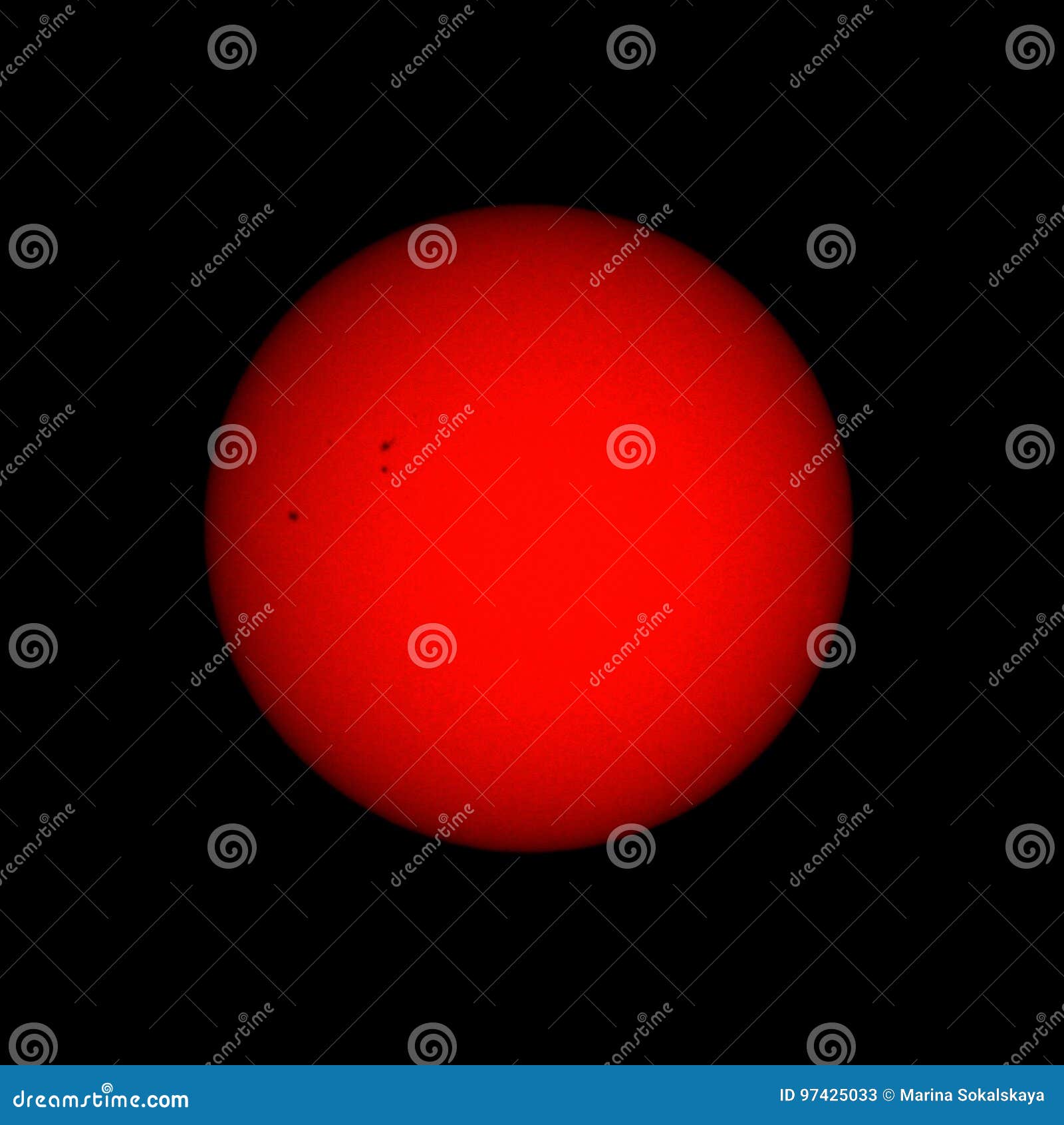 Sun spots scope view stock image. Image of chromosphere - 97425033