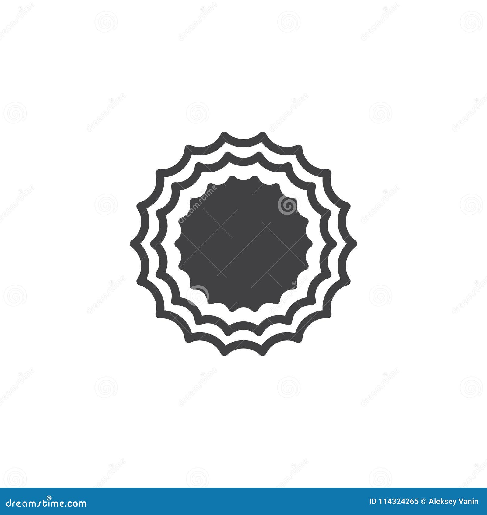 Sun star vector icon stock vector. Illustration of frame - 114324265