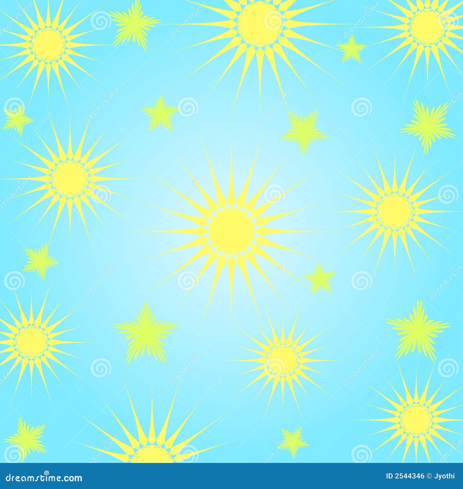Sun and stars stock illustration. Illustration of yellow - 2544346