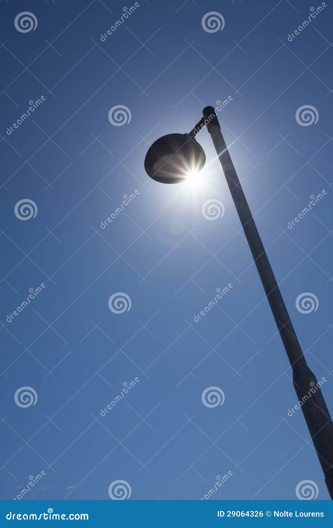 Sun & Street Light stock photo. Image of bright, fancy - 29064326