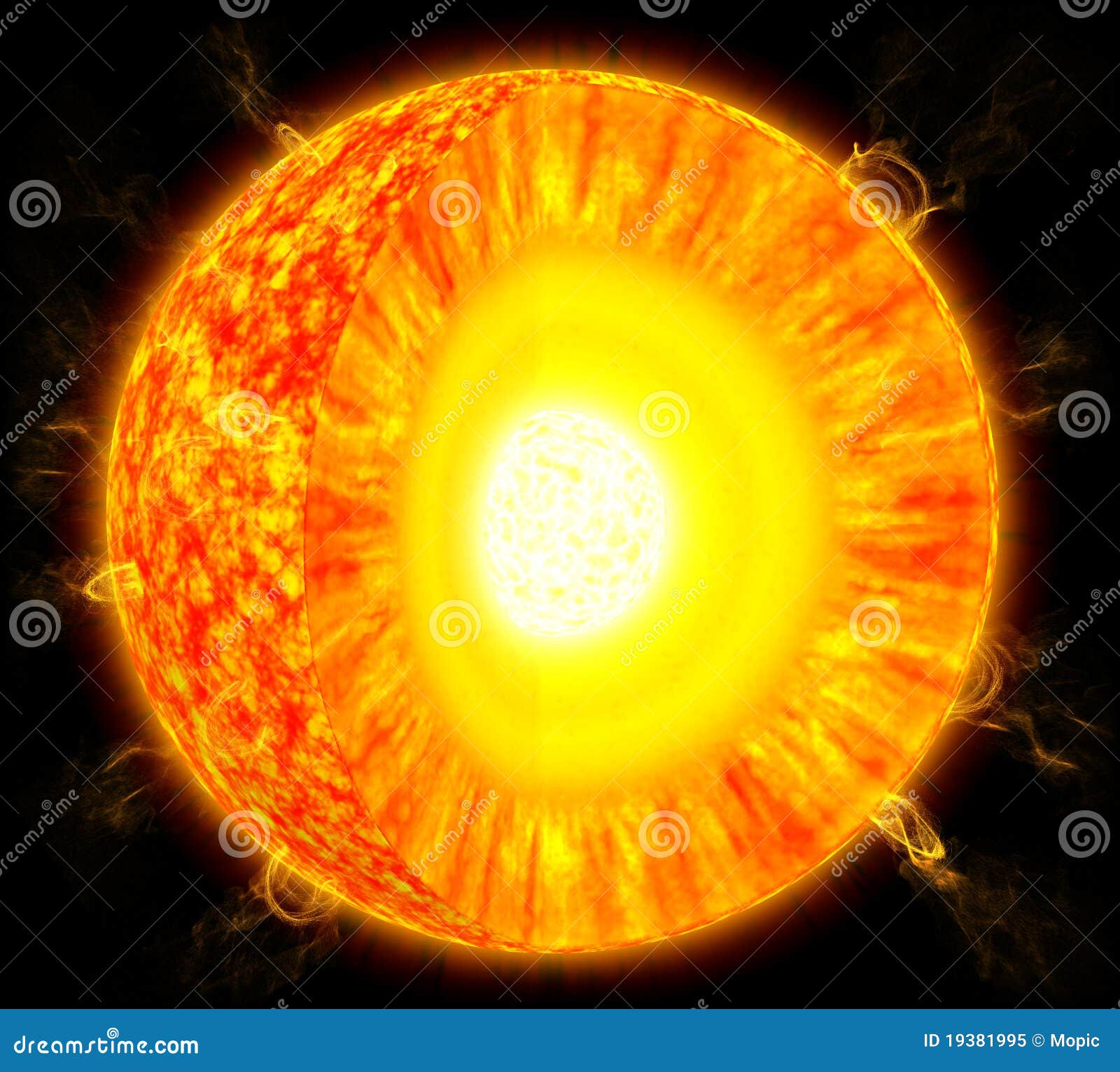 Sun structure stock illustration. Illustration of energy - 19381995