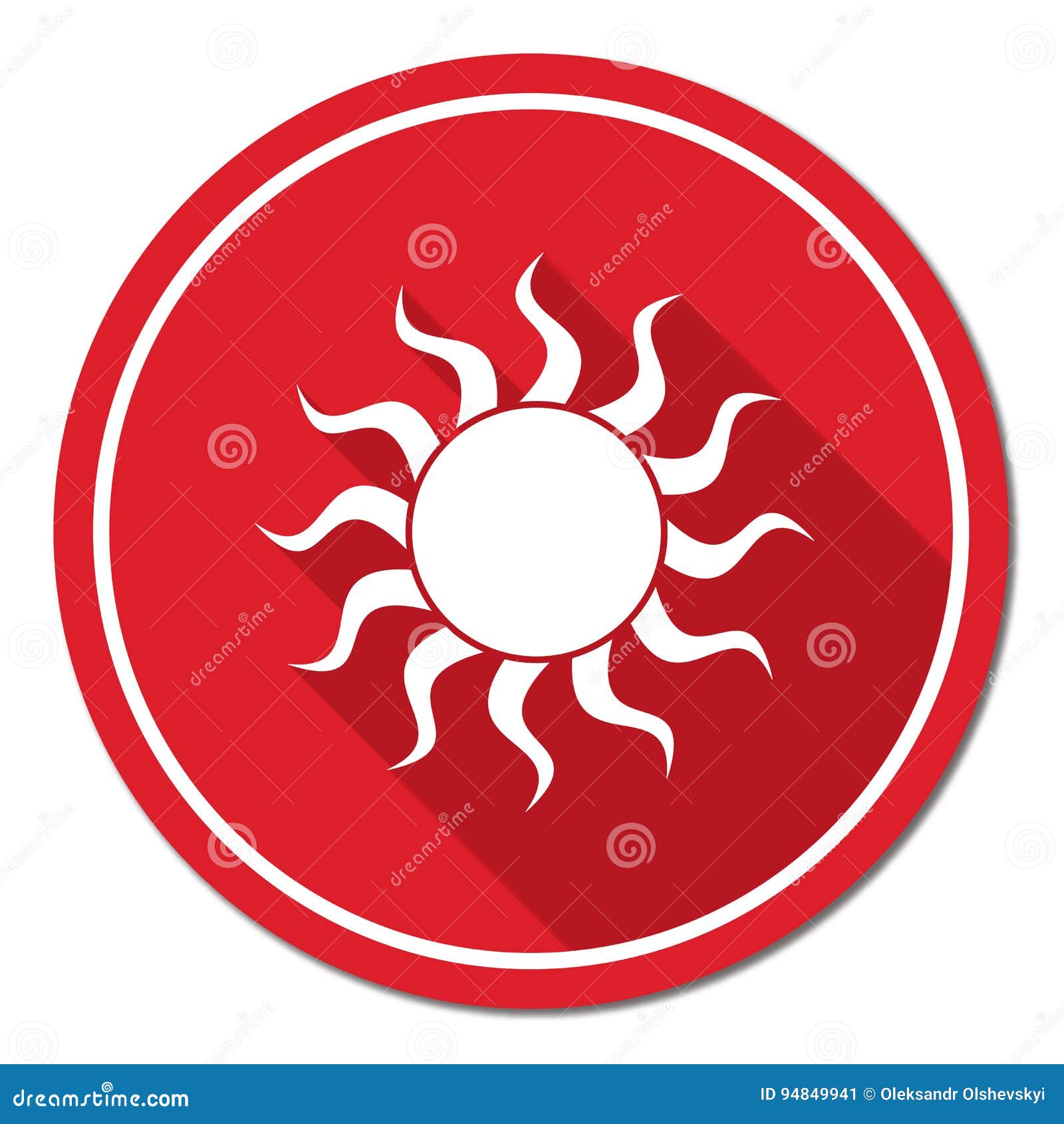 Sun stylized image icon stock vector. Illustration of design - 94849941